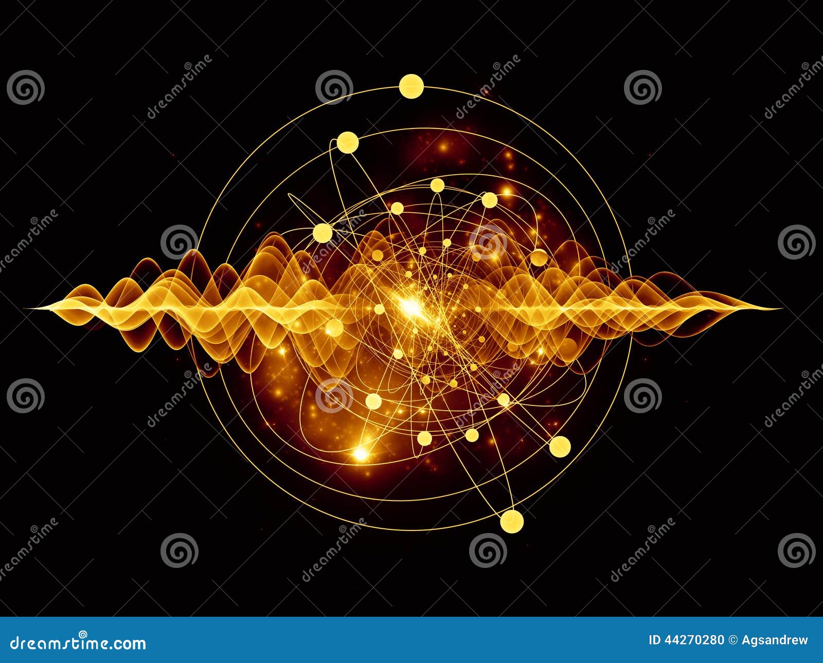 Atom stock illustration. Illustration of motion, matter - 44270280