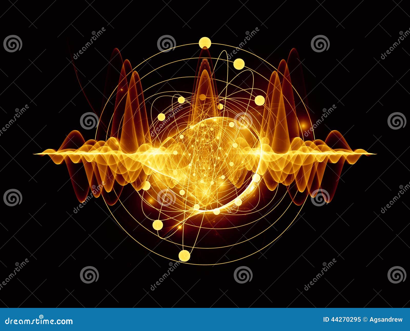 Atom stock illustration. Illustration of abstract, fractal - 44270295