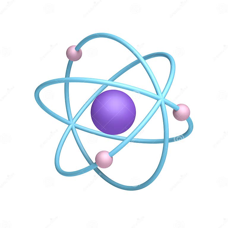 Atom. Atomic Structure. Scientific Stock Illustration - Illustration of ...