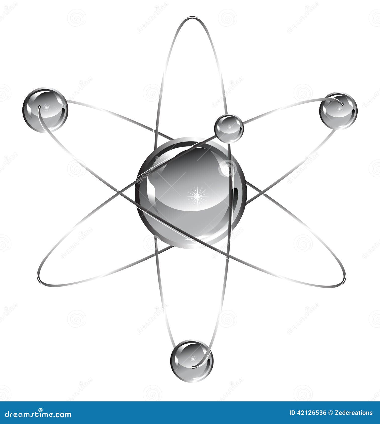 Atom stock vector. Illustration of chemistry, background - 42126536