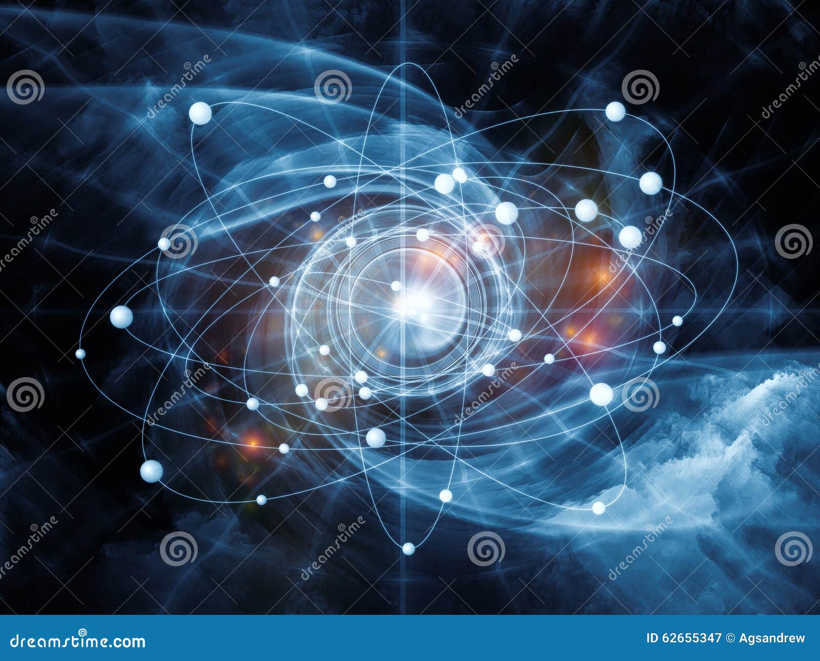 Atom Background stock illustration. Illustration of energy - 62655347