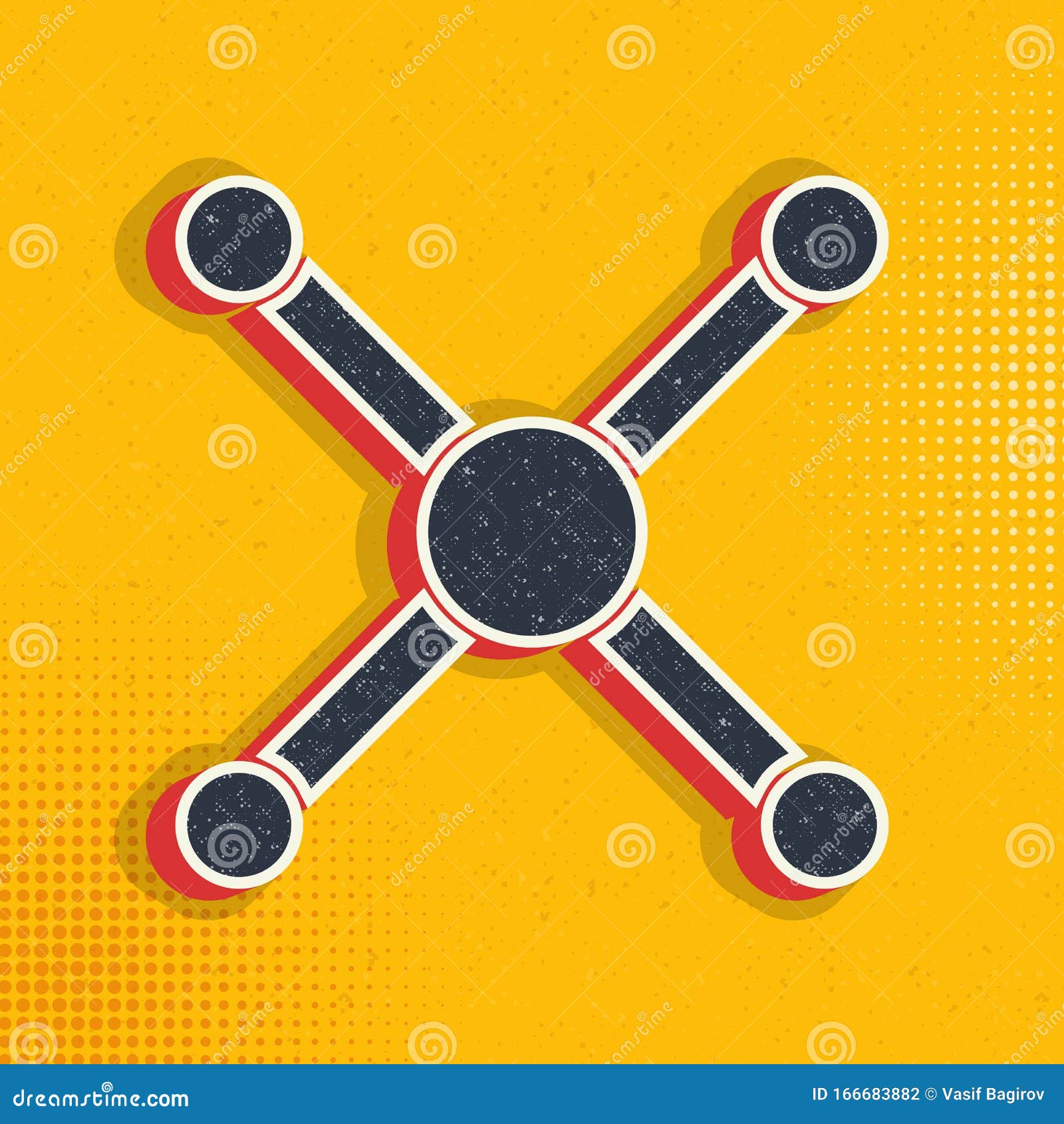 Atom, Atom Bond Icon - Vector. Simple Element Illustration From UI ...