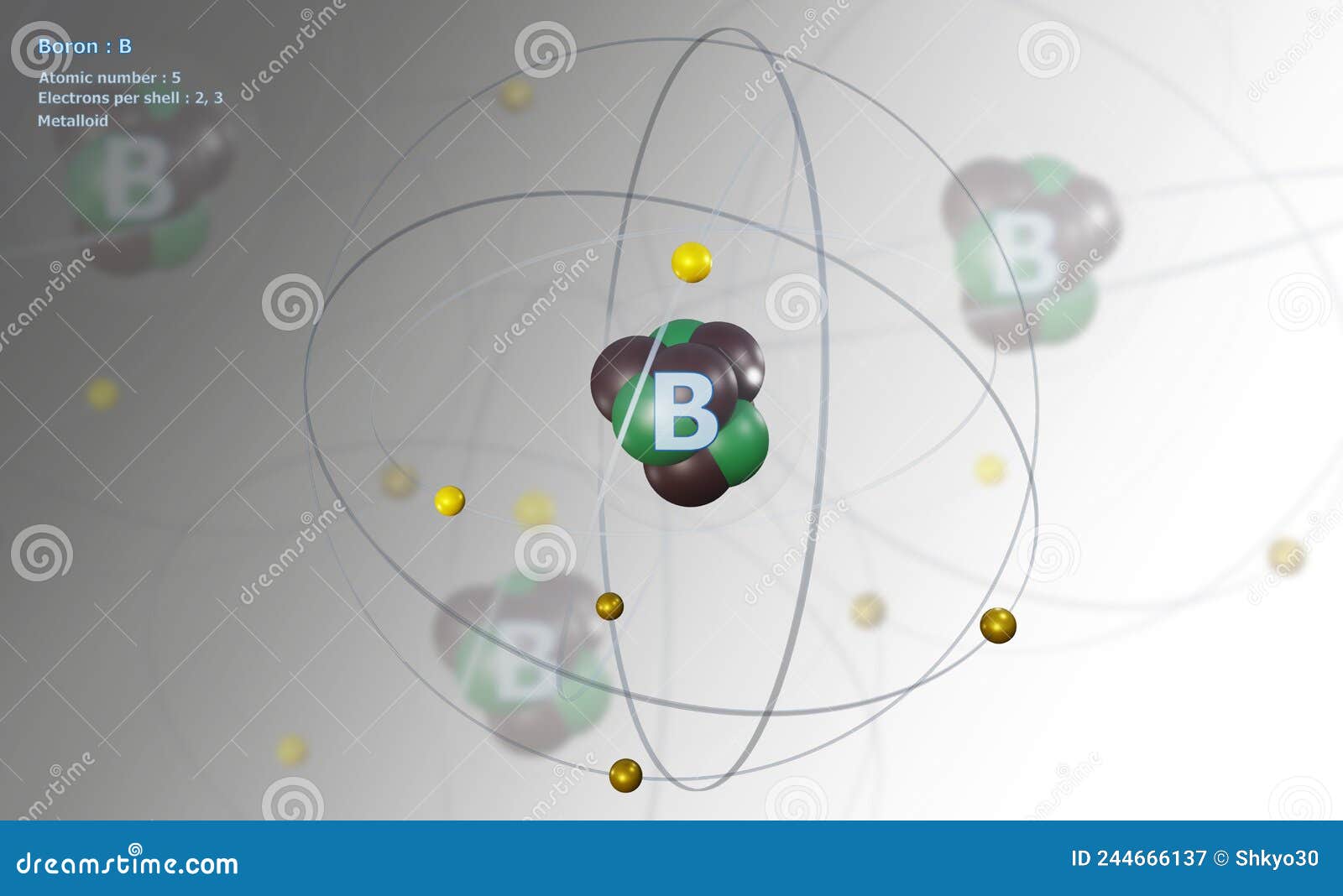 Element Boron Bohr Model