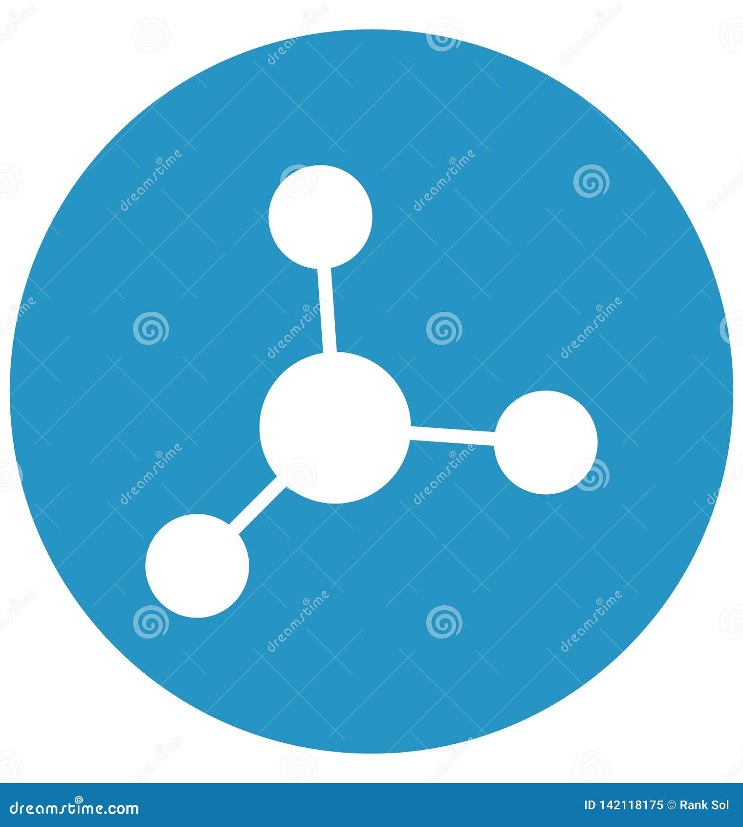 Atom Circles Isolated Vector Icon that Can Easily Modify or Edit Stock ...