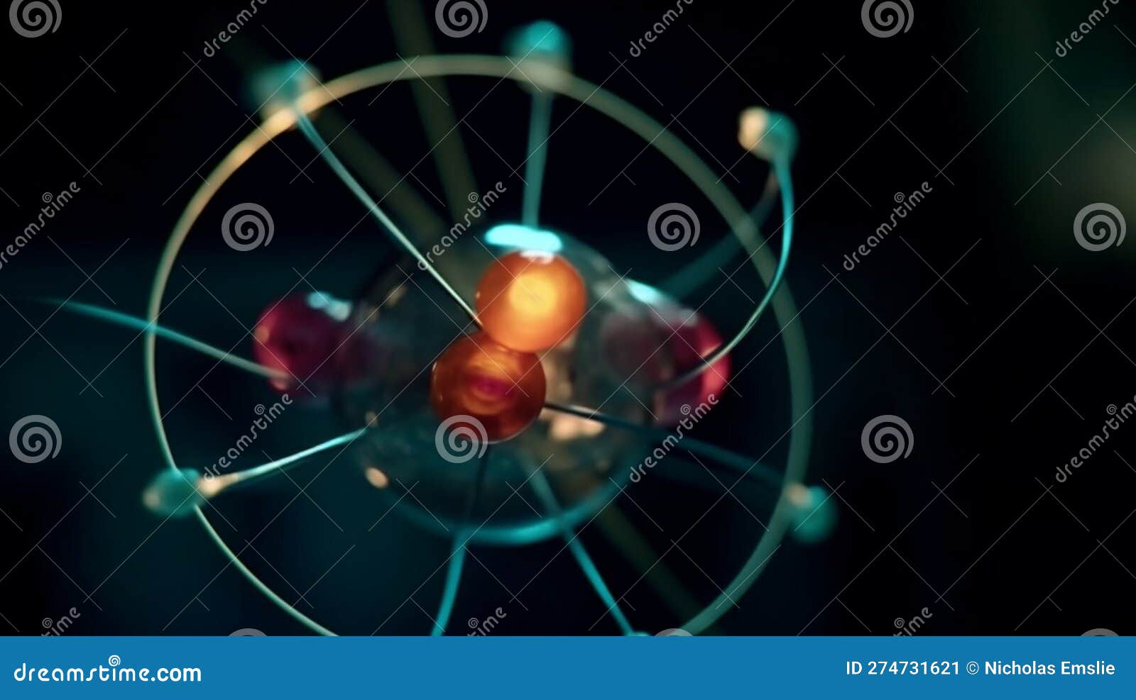 Atom Close Up Background Wallpaper for PowerPoint and Presentations Ai ...