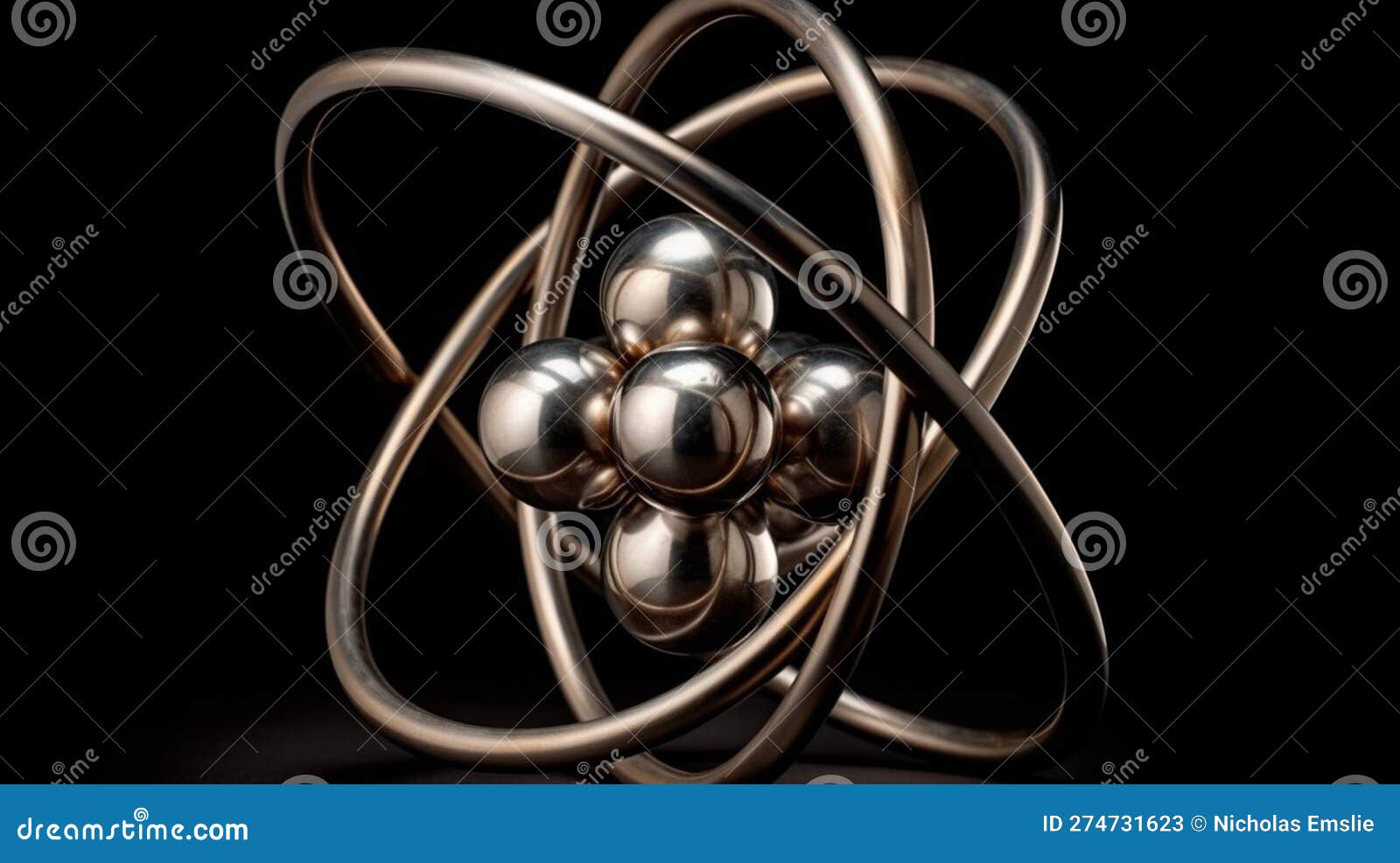 Atom Close Up Background Wallpaper for PowerPoint and Presentations Ai ...