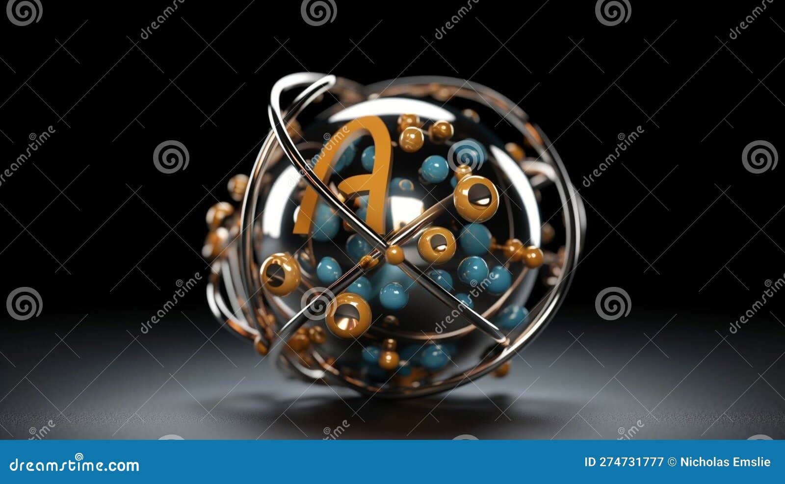 Atom Close Up Background Wallpaper for PowerPoint and Presentations Ai ...