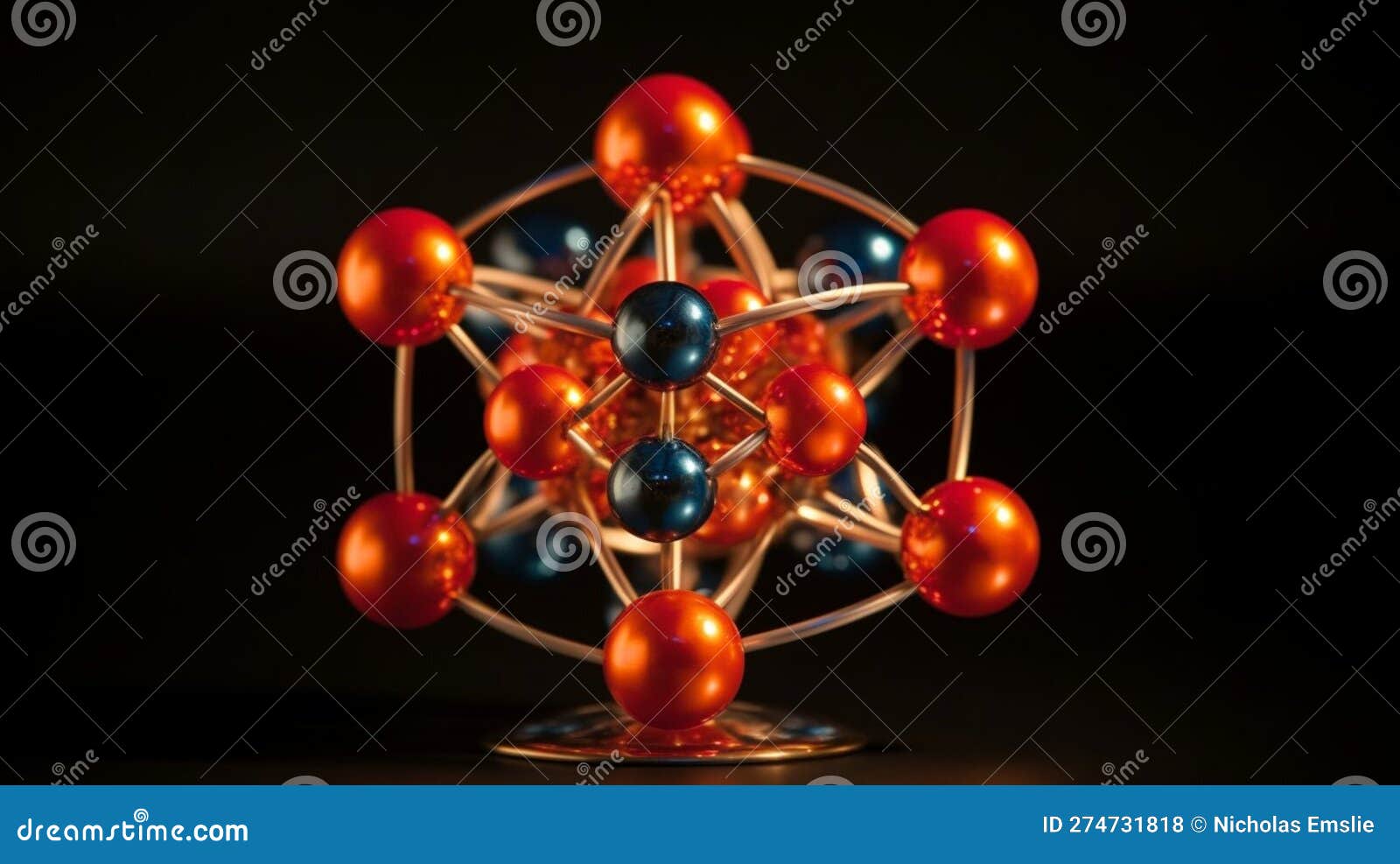 Atom Close Up Background Wallpaper For PowerPoint And Presentations Ai ...