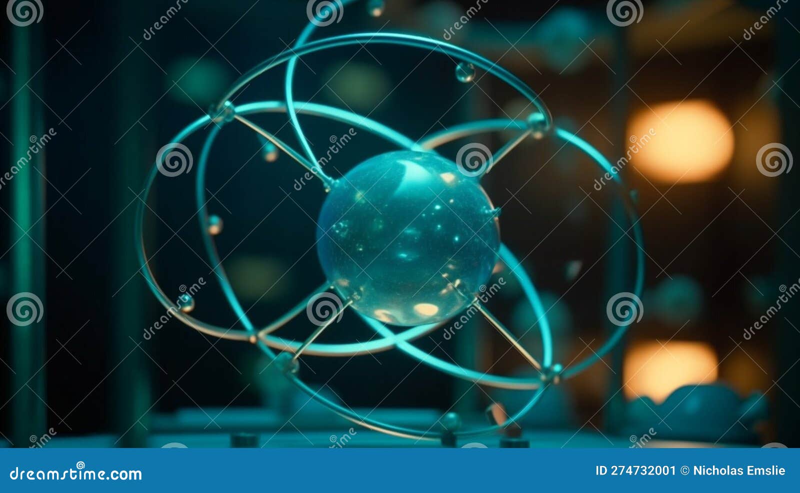 Atom Close Up Background Wallpaper for PowerPoint and Presentations Ai ...