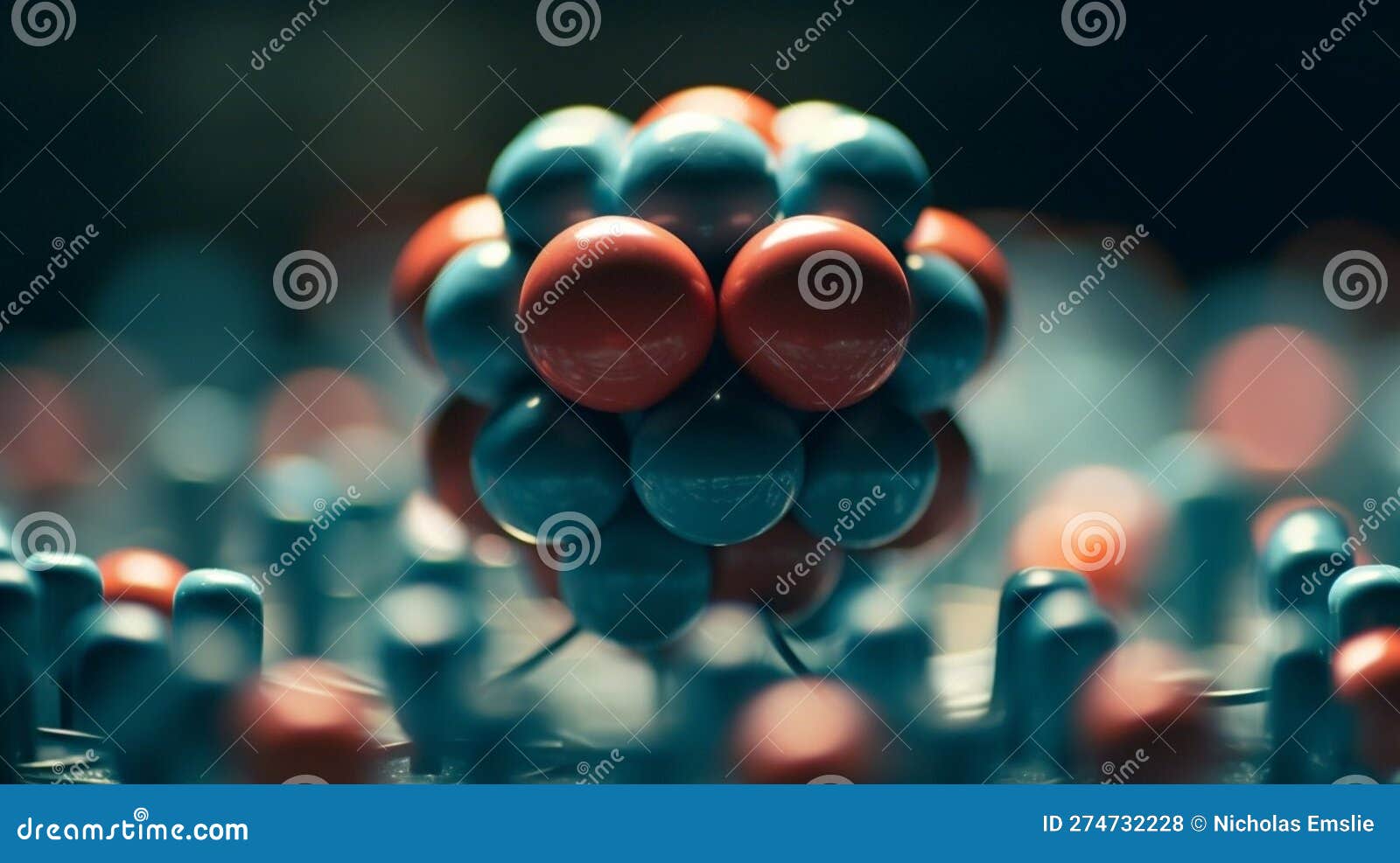Atom Close Up Background Wallpaper for PowerPoint and Presentations Ai ...