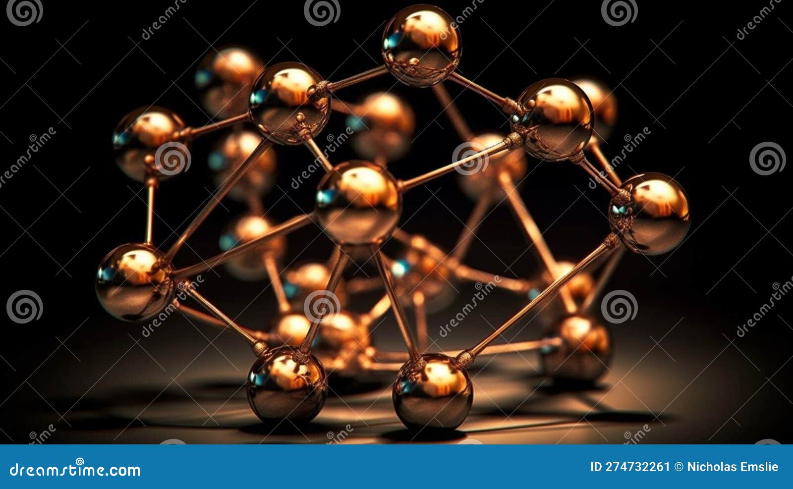 Atom Close Up Background Wallpaper For PowerPoint And Presentations Ai ...