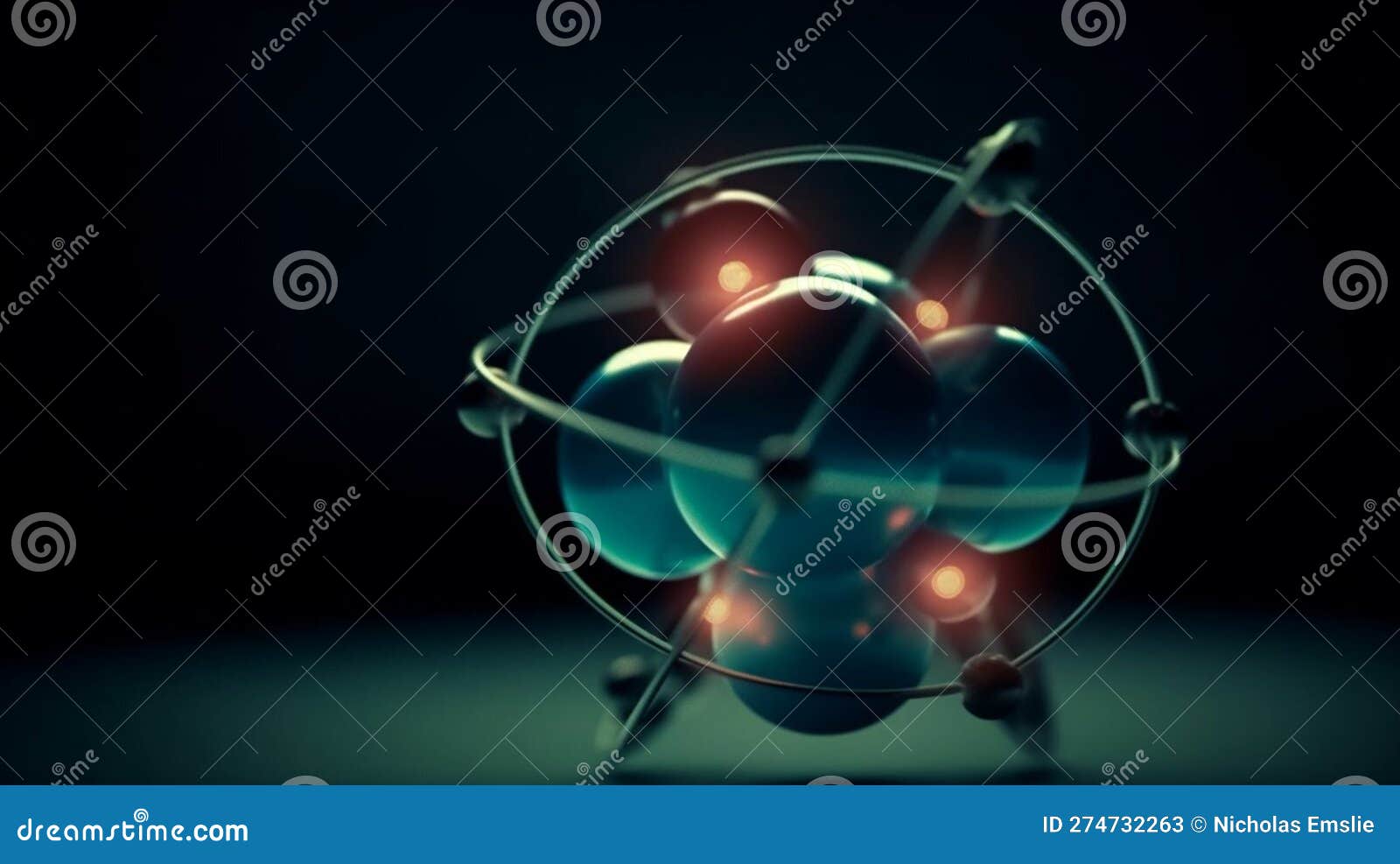 Atom Close Up Background Wallpaper for PowerPoint and Presentations Ai ...