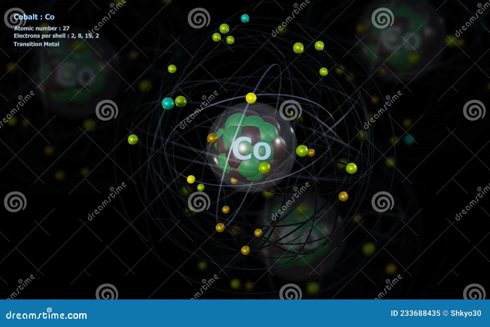 Cobalt Atom Structure