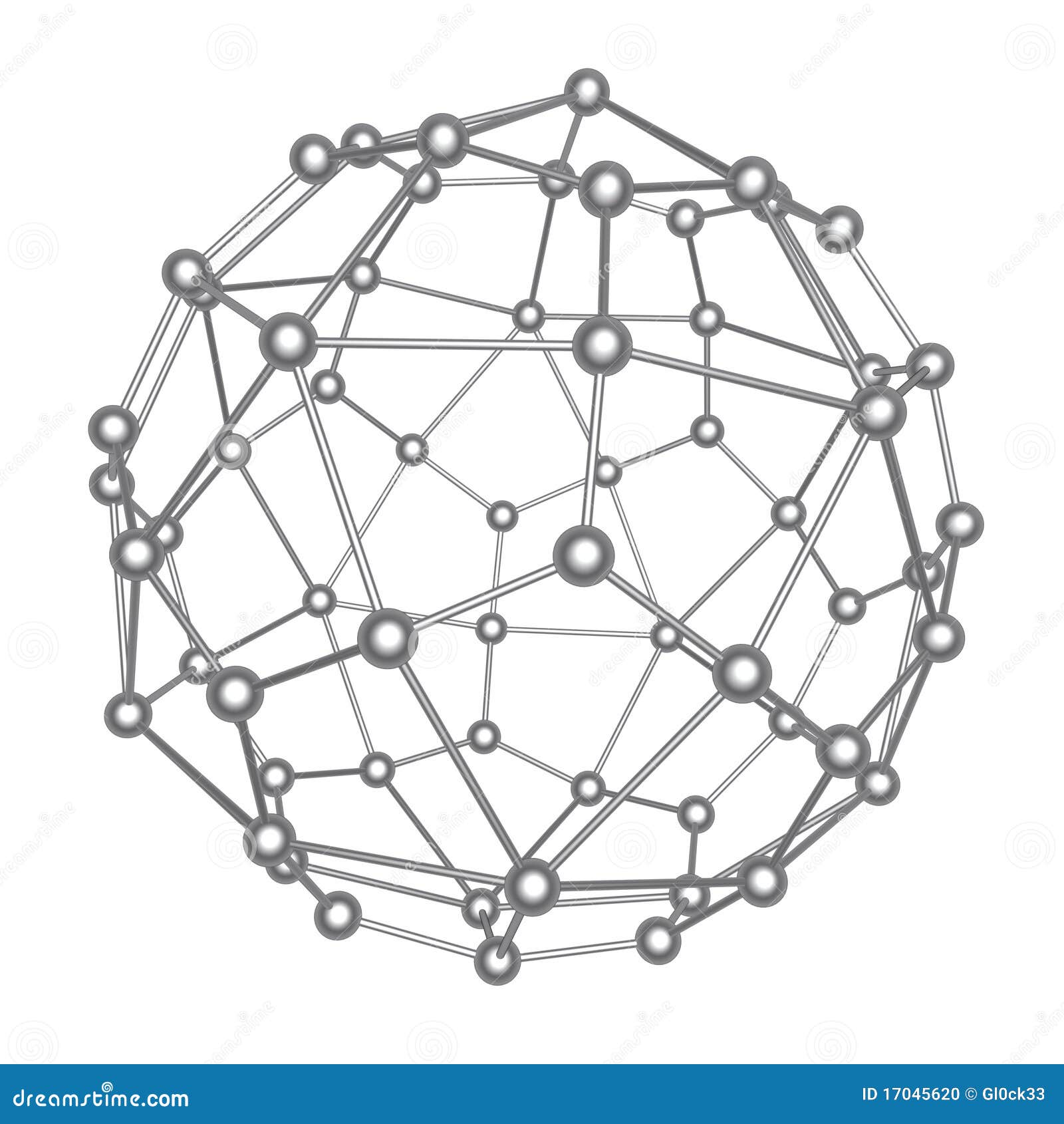 Atom construction stock illustration. Illustration of science - 17045620