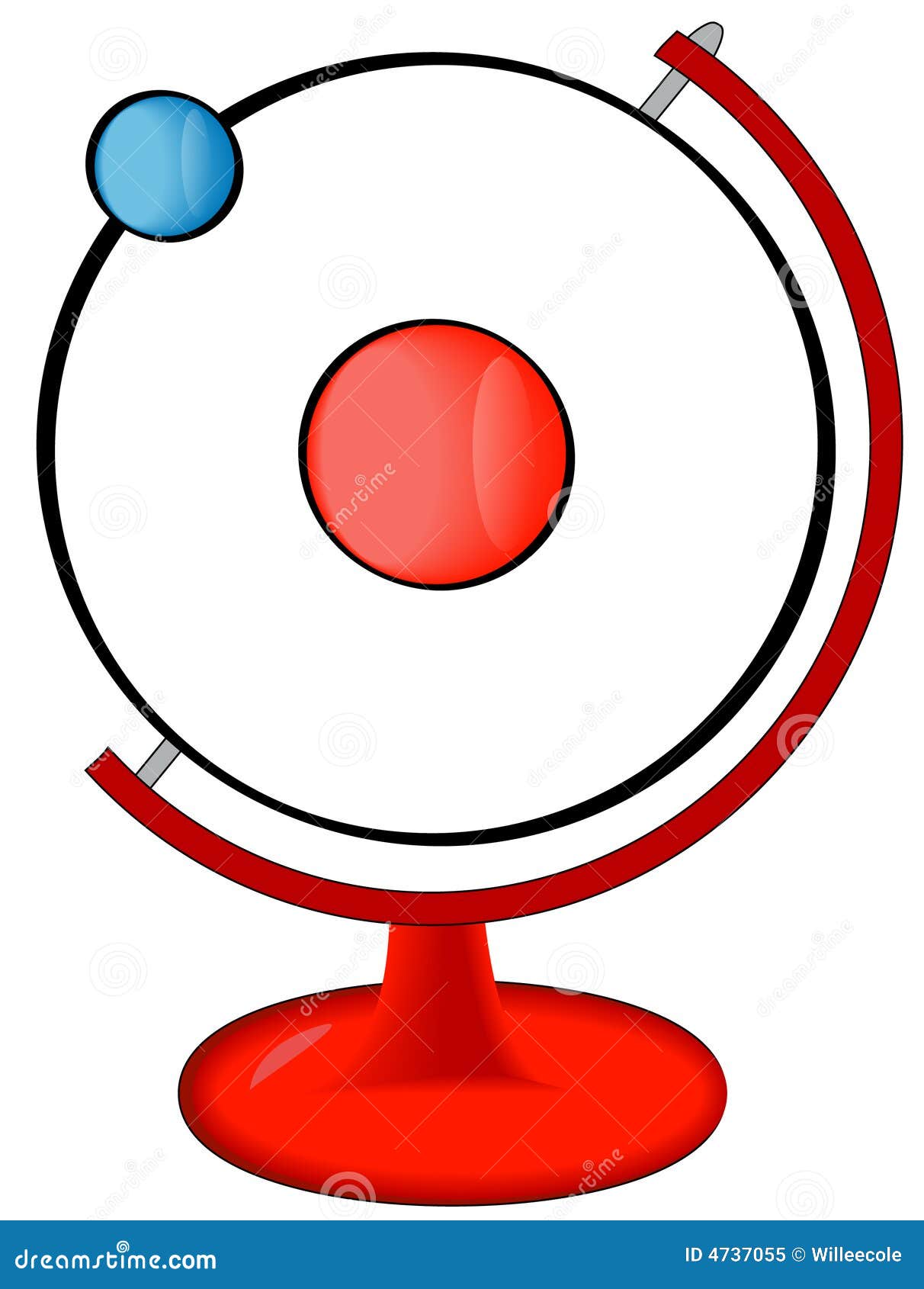 Atom On Display Royalty Free Stock Photo - Image: 4737055