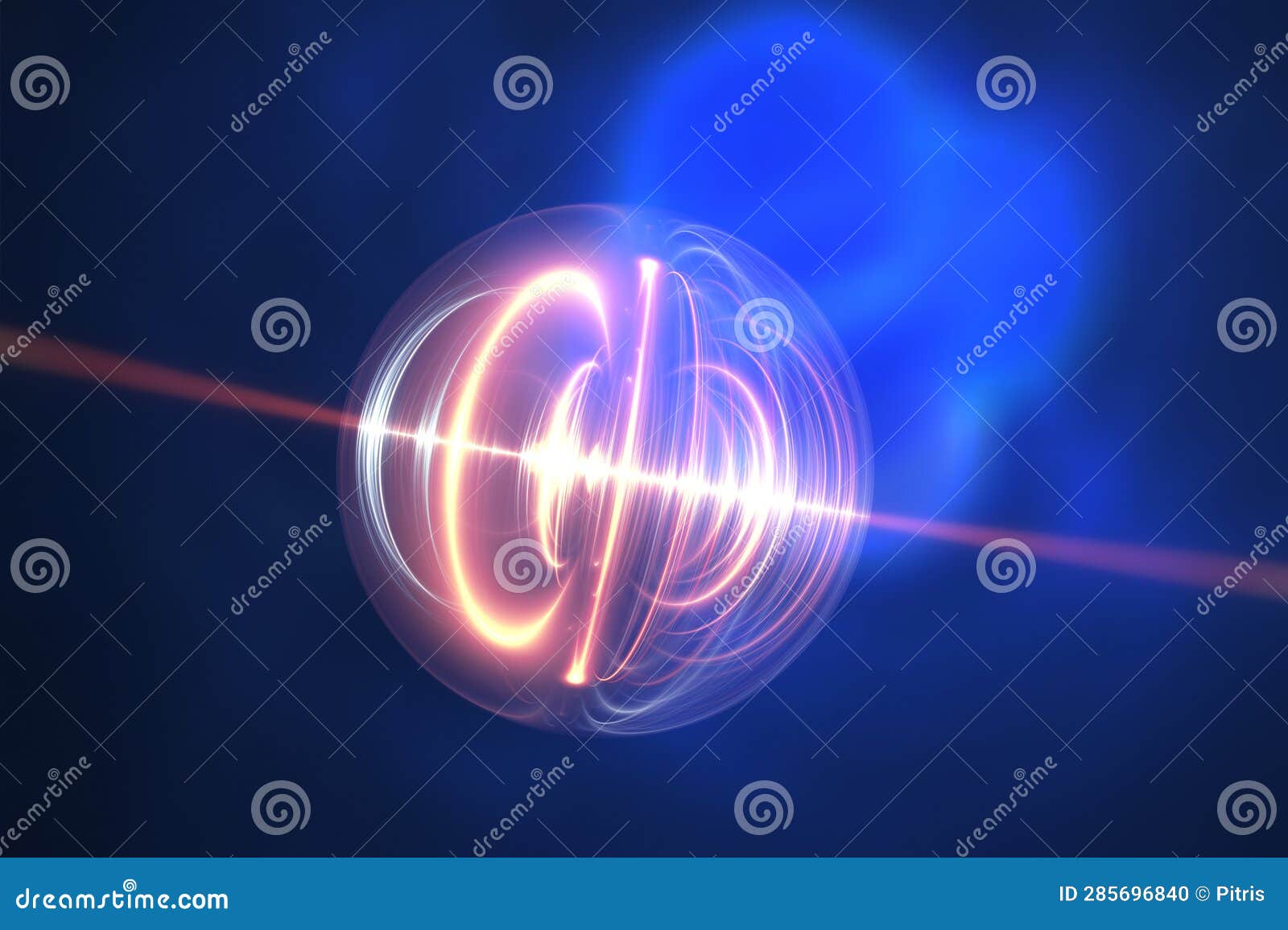 Atom, Electrons Revolves Around the Nucleus Along a Path Stock ... Atom, Electrons Revolves Around the Nucleus Along a Path Stock ...