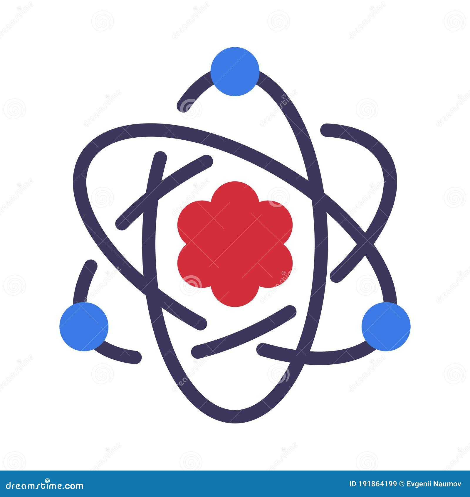 Atom, Electrons Rotating in Orbits Around Atomic Nucleus, Science ... Atom, Electrons Rotating in Orbits Around Atomic Nucleus, Science ...