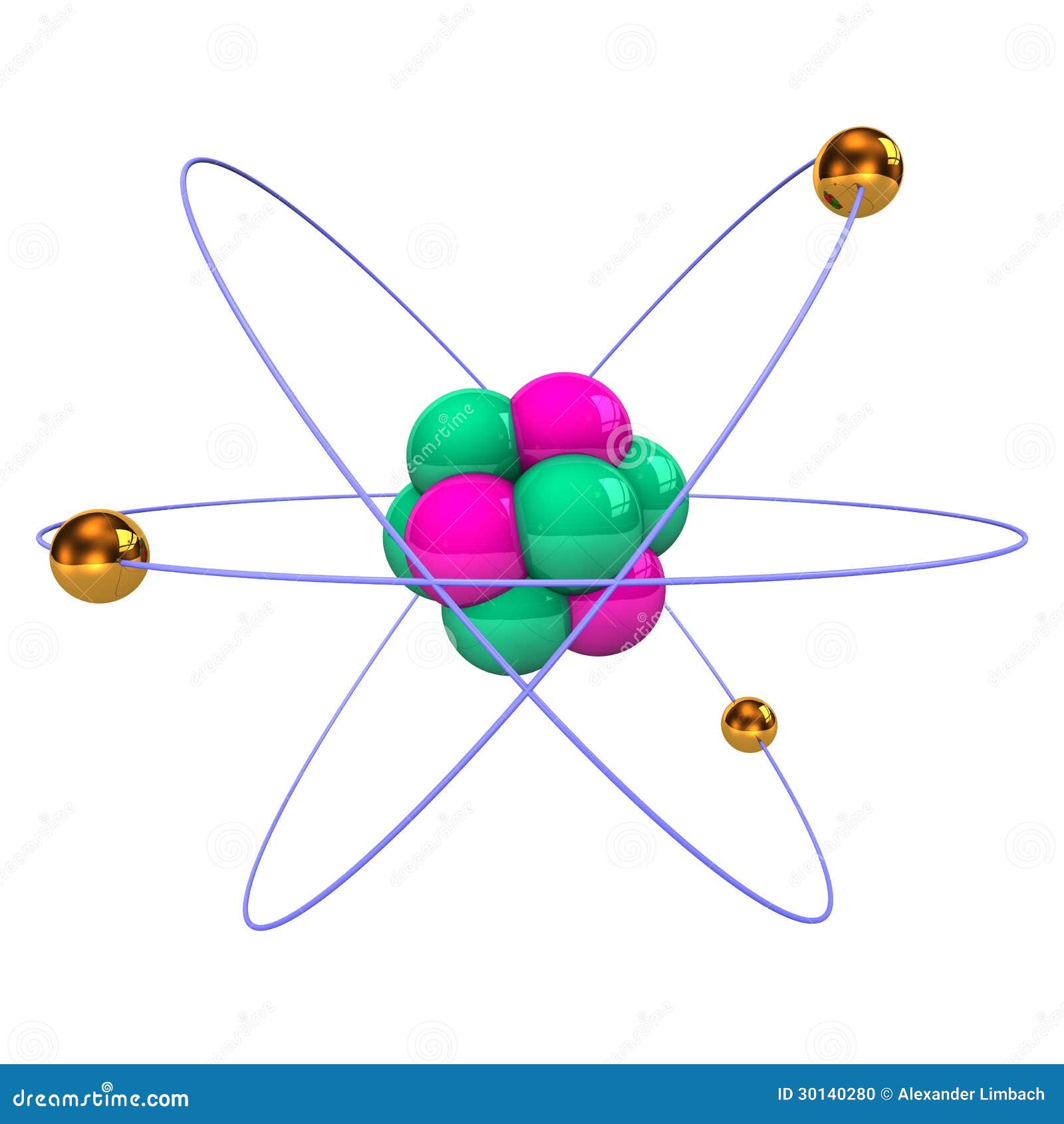 Atom stock illustration. Illustration of experiment, neutron - 30140280