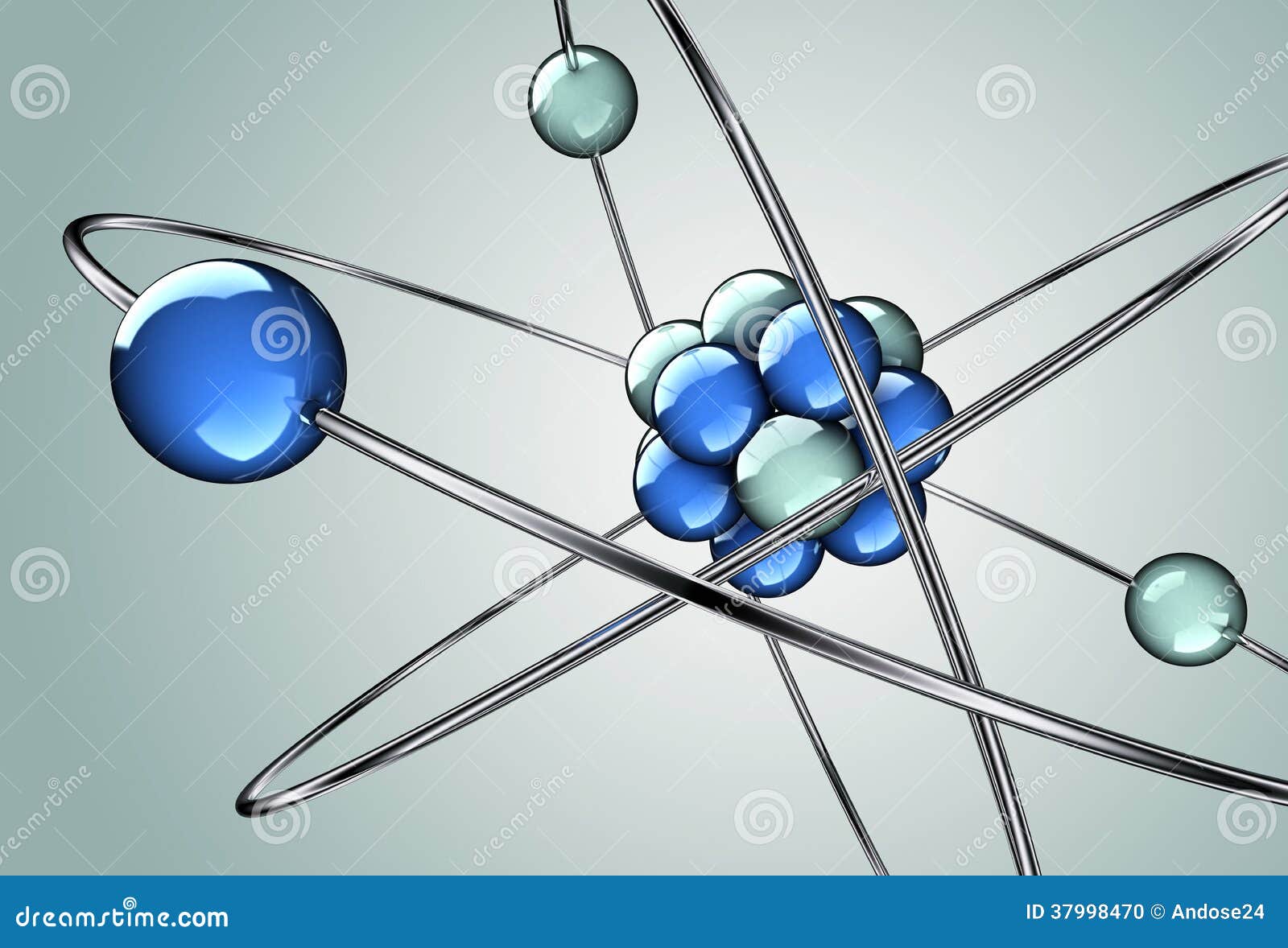Atom stock illustration. Illustration of research, neutron - 37998470