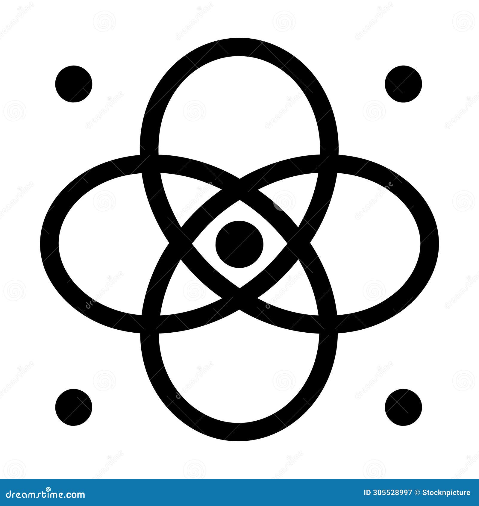 Atom Icon in Black Color. Laser Cutting Eps10 Vector Template Stock ...