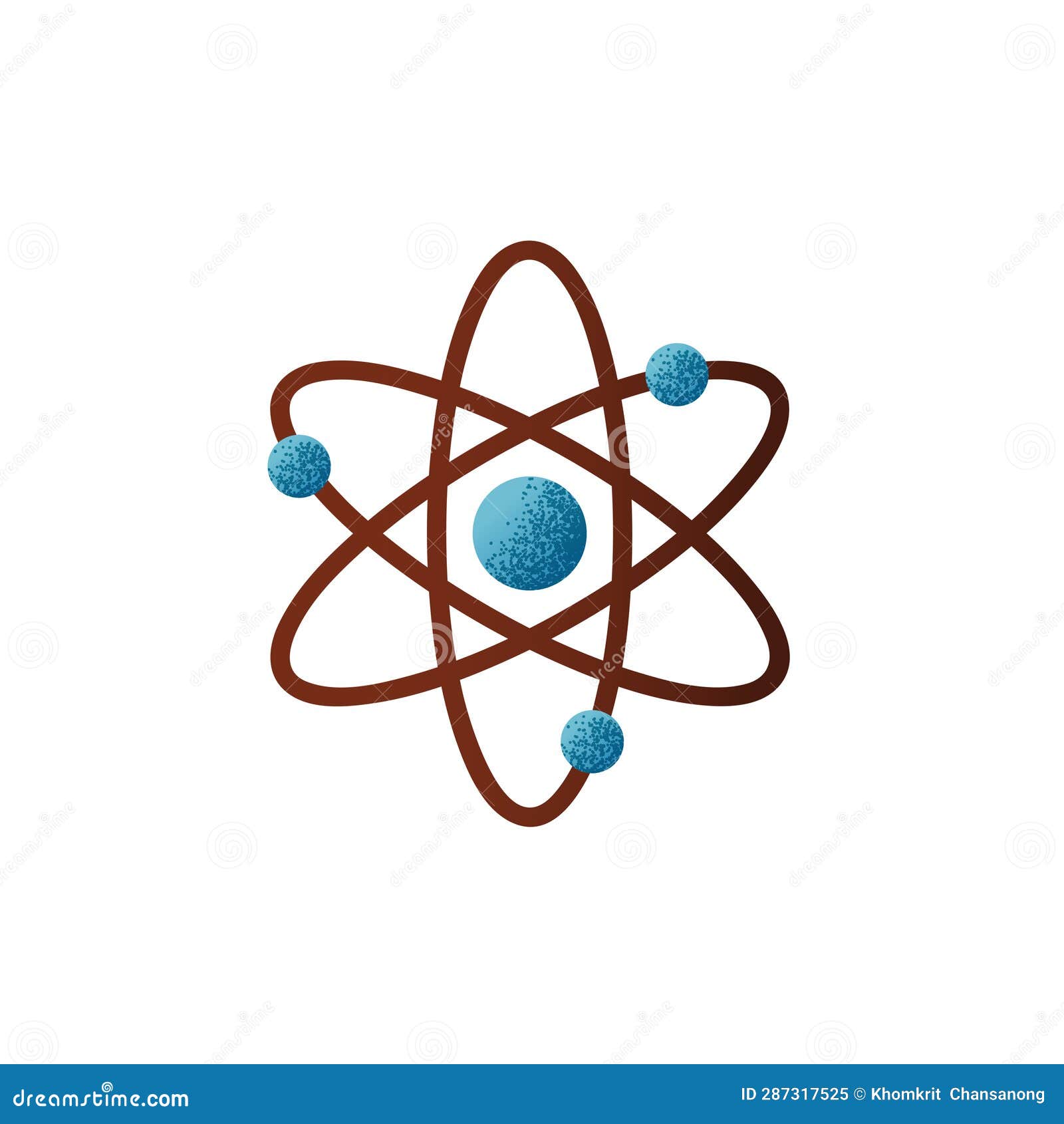 Atom Icon Cartoon Isolated Vector Illustration Stock Illustration ...