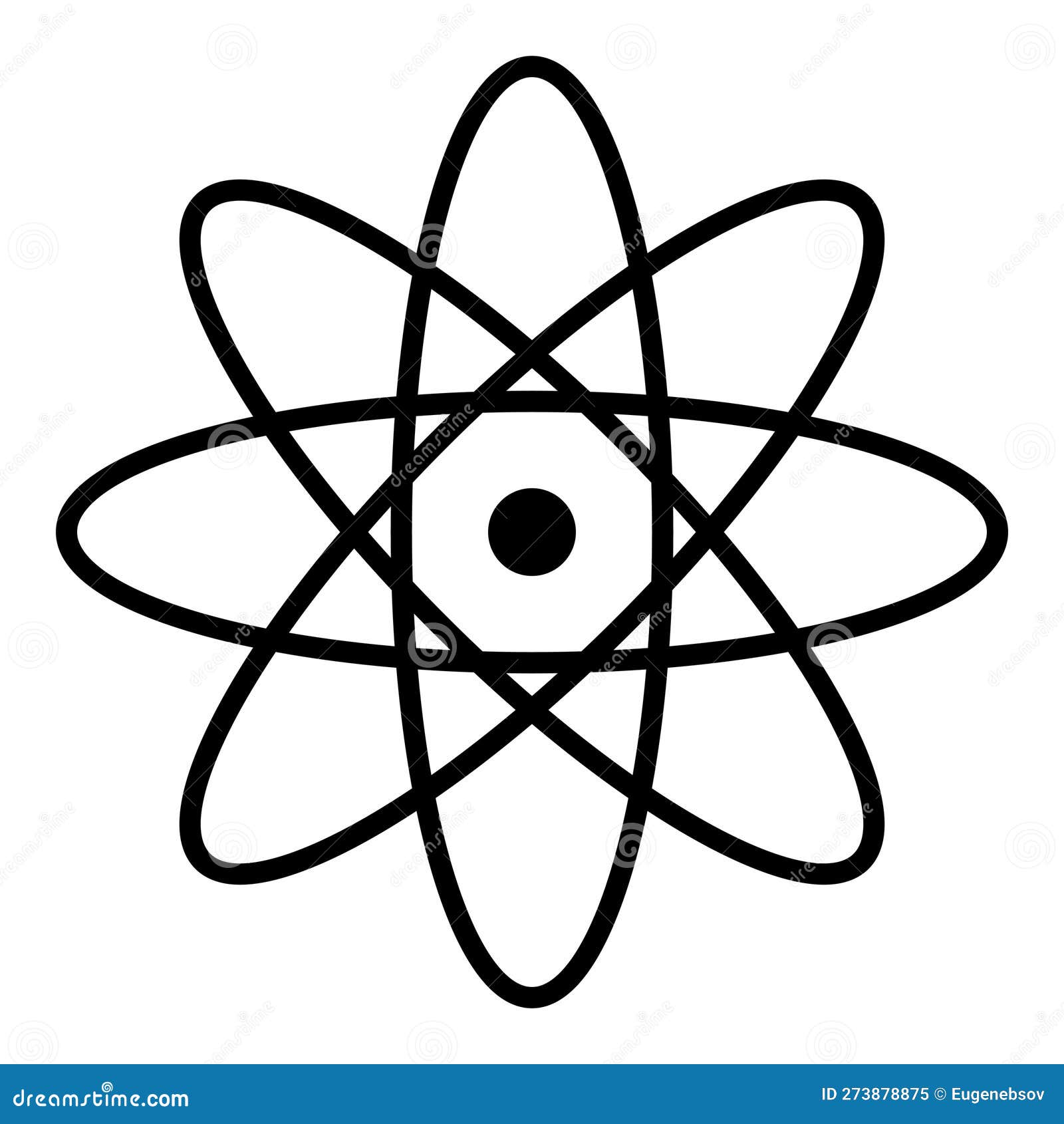 Atom Icon Illustrator Vector. Simple Atom Symbol Stock Vector ...