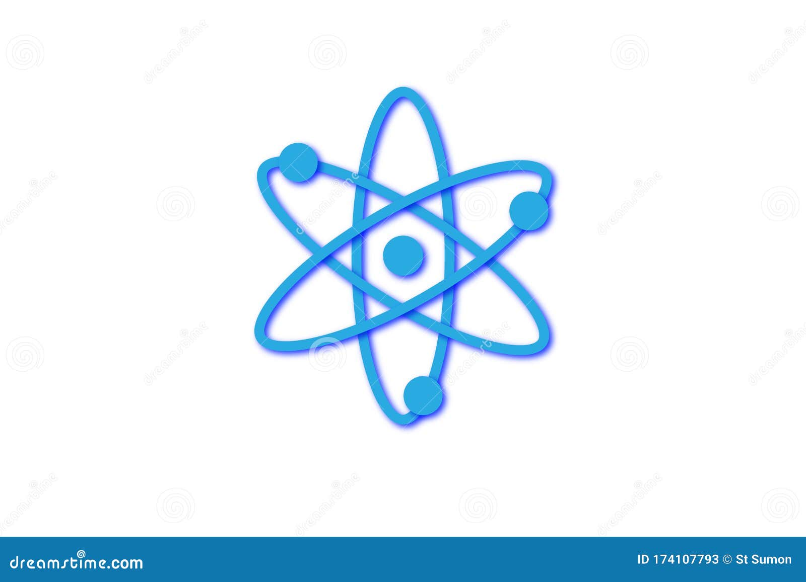 Atom Icon Science Pictogram. Science Design Digitale Graphics. Stock ...
