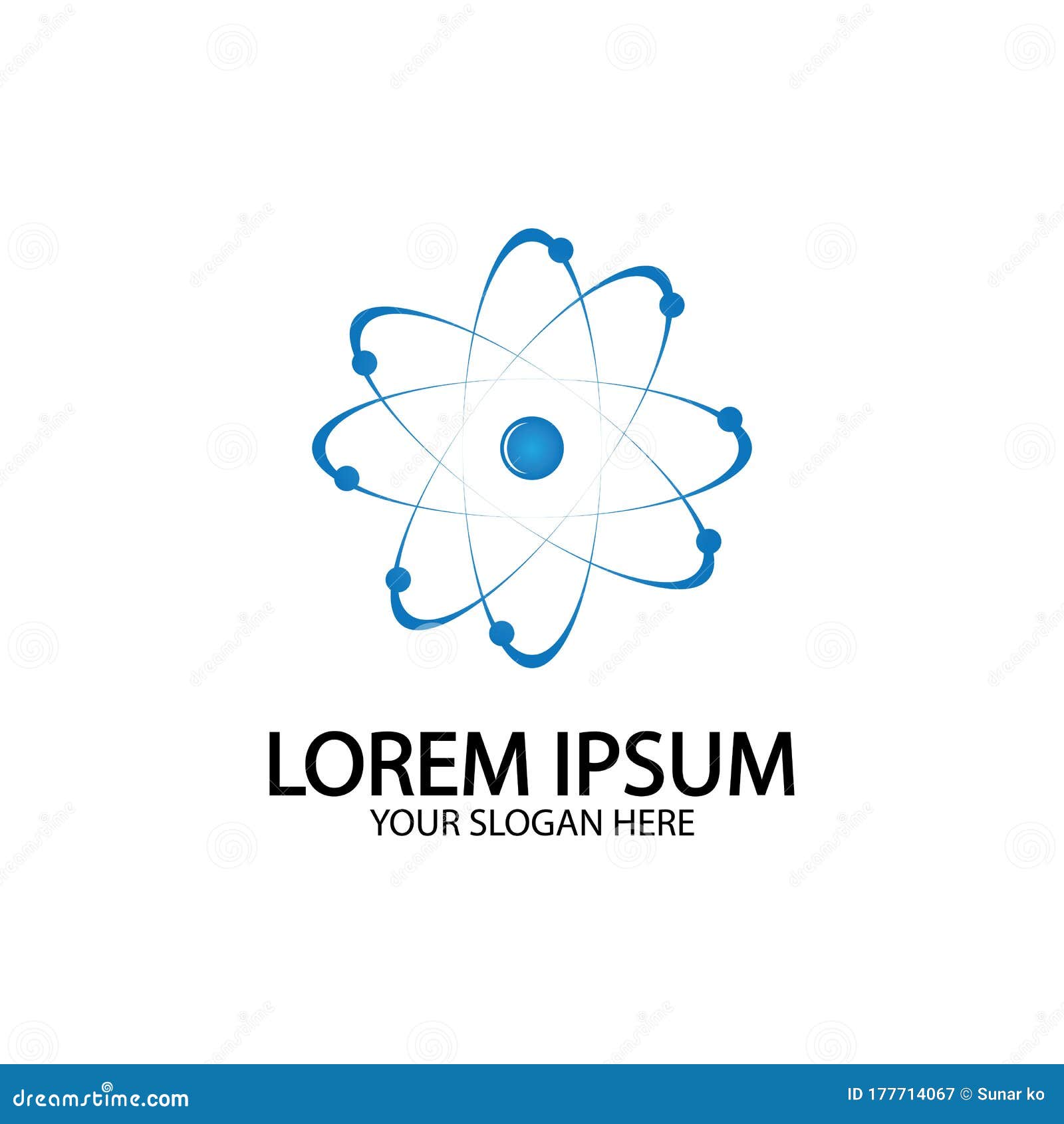 Atom Icon. Science Sign. Atom Logo. Atomic Symbol. Nuclear Icon ...