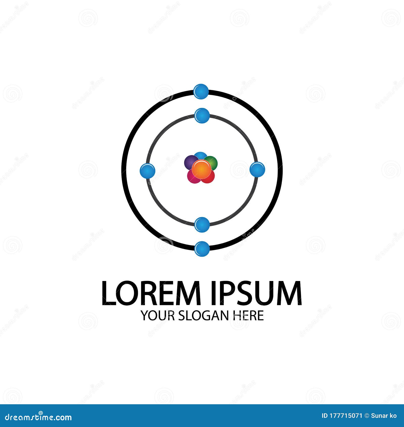 Atom Icon. Science Sign. Atom Logo. Atomic Symbol. Nuclear Icon ...