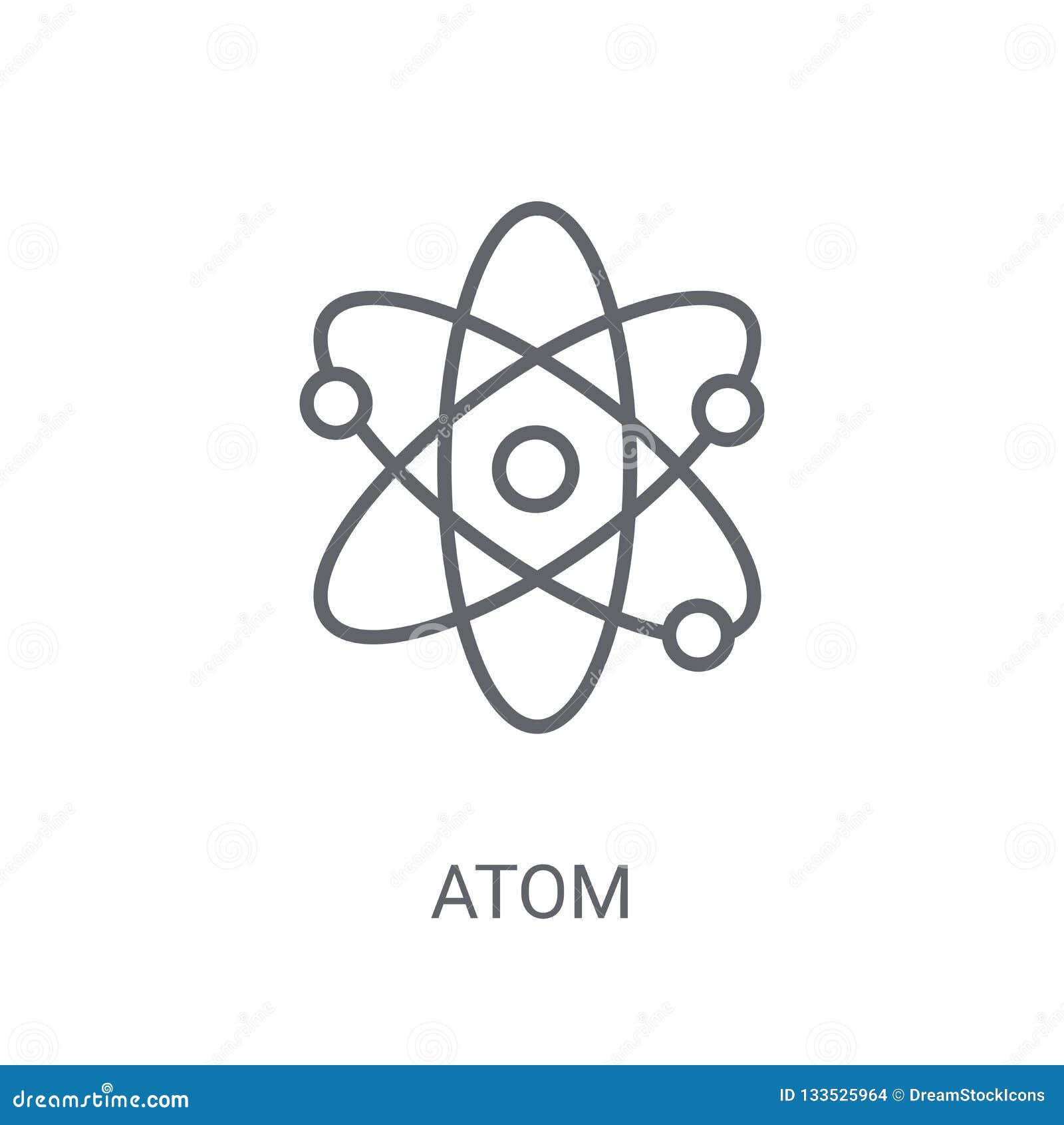 Atom Icon. Trendy Atom Logo Concept on White Background from Sci Stock ...