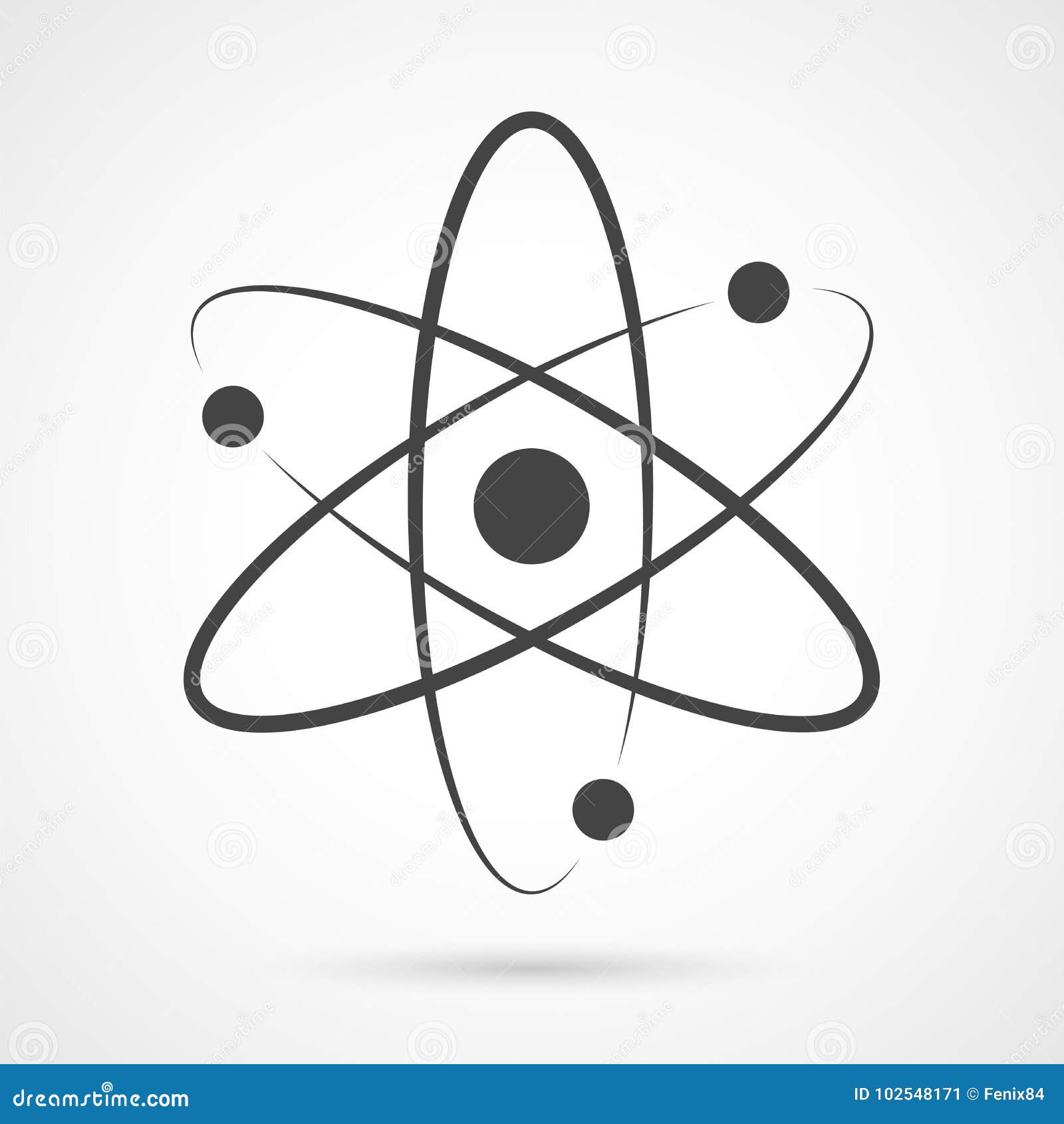 Atom Icon Cartoon Vector | CartoonDealer.com #90678673