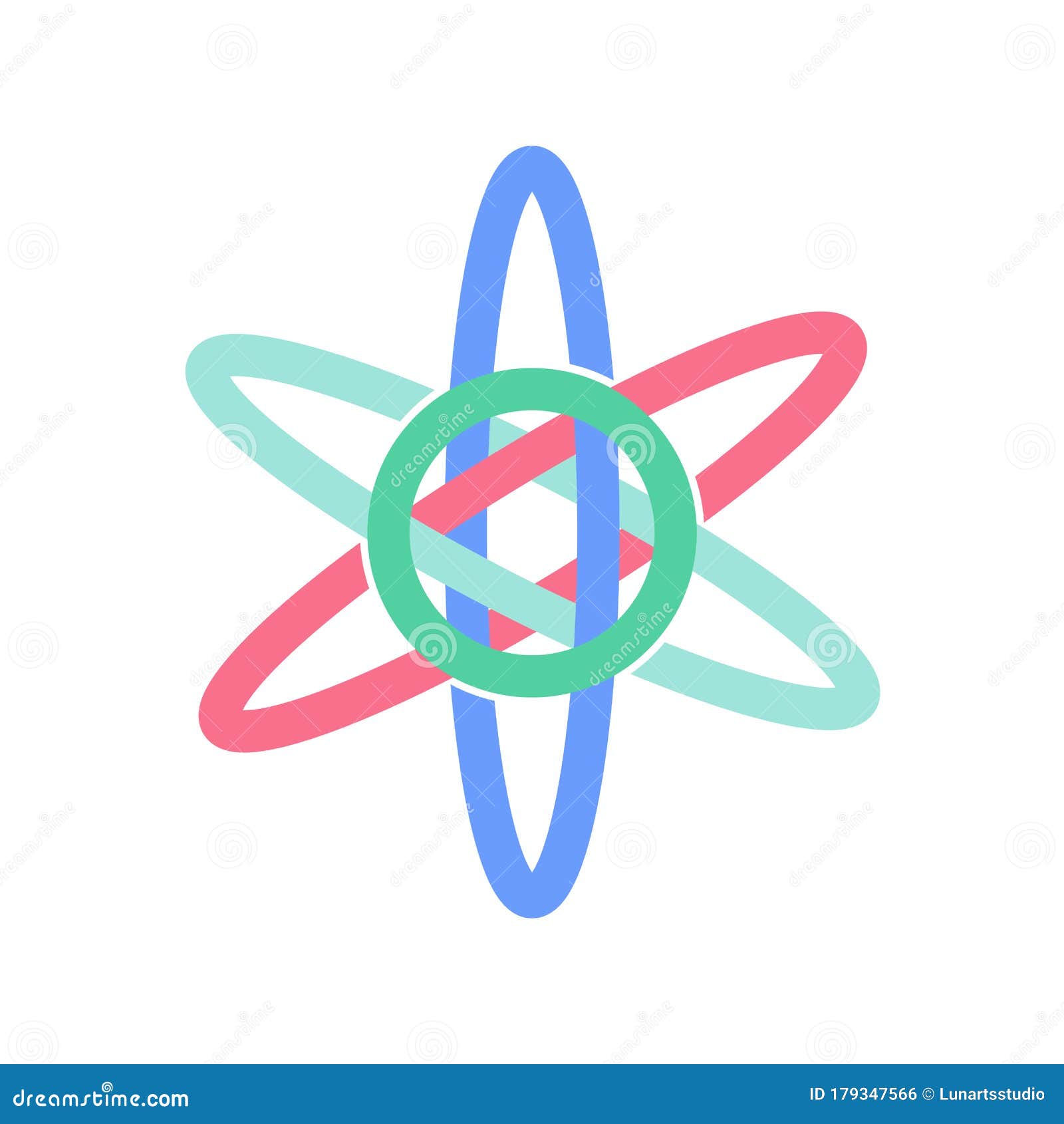 Atom Icon - Vector Molecule Illustration, Chemistry Science Symbol ...