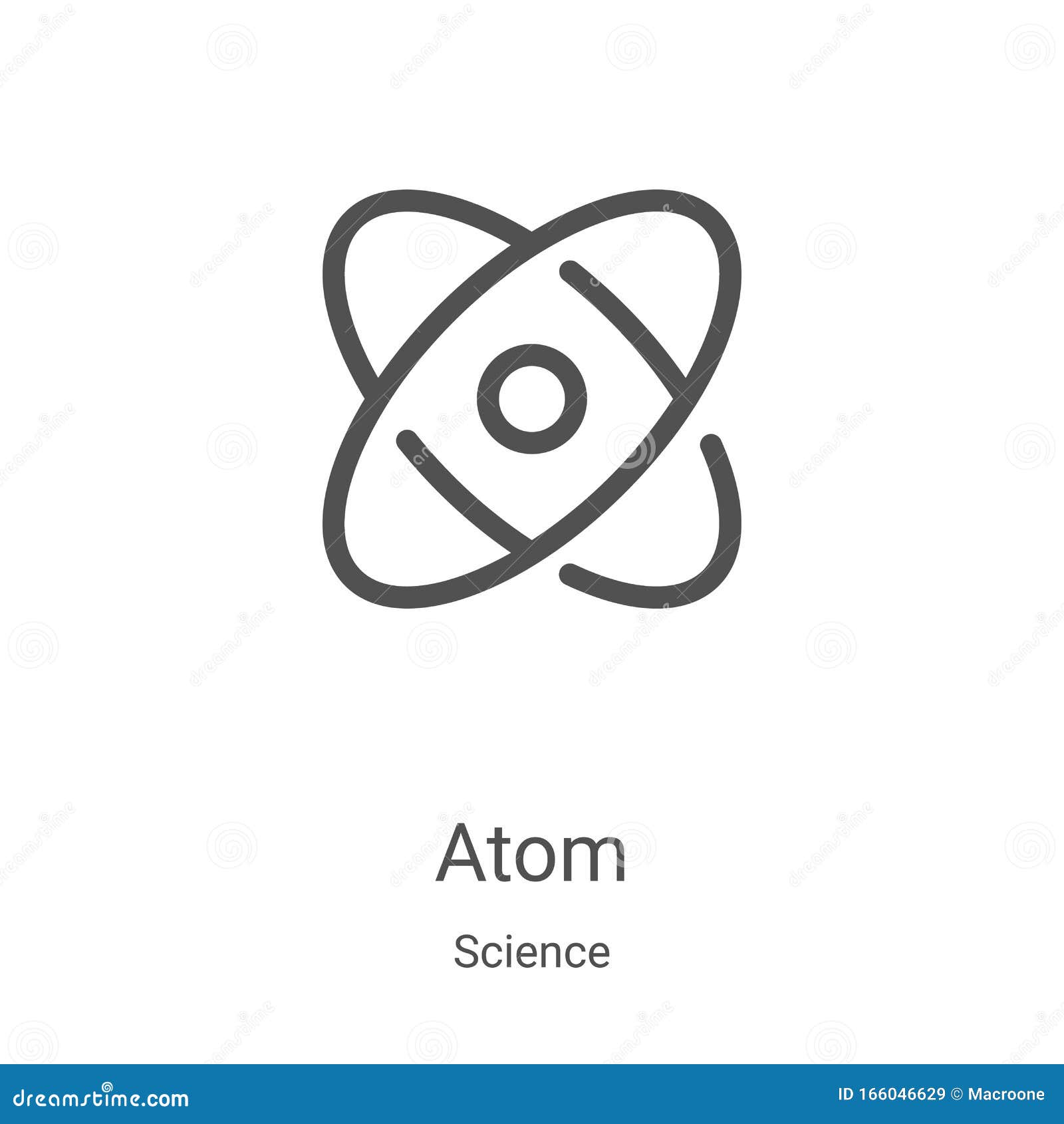 Atom Icon Vector from Science Collection. Thin Line Atom Outline Icon ...