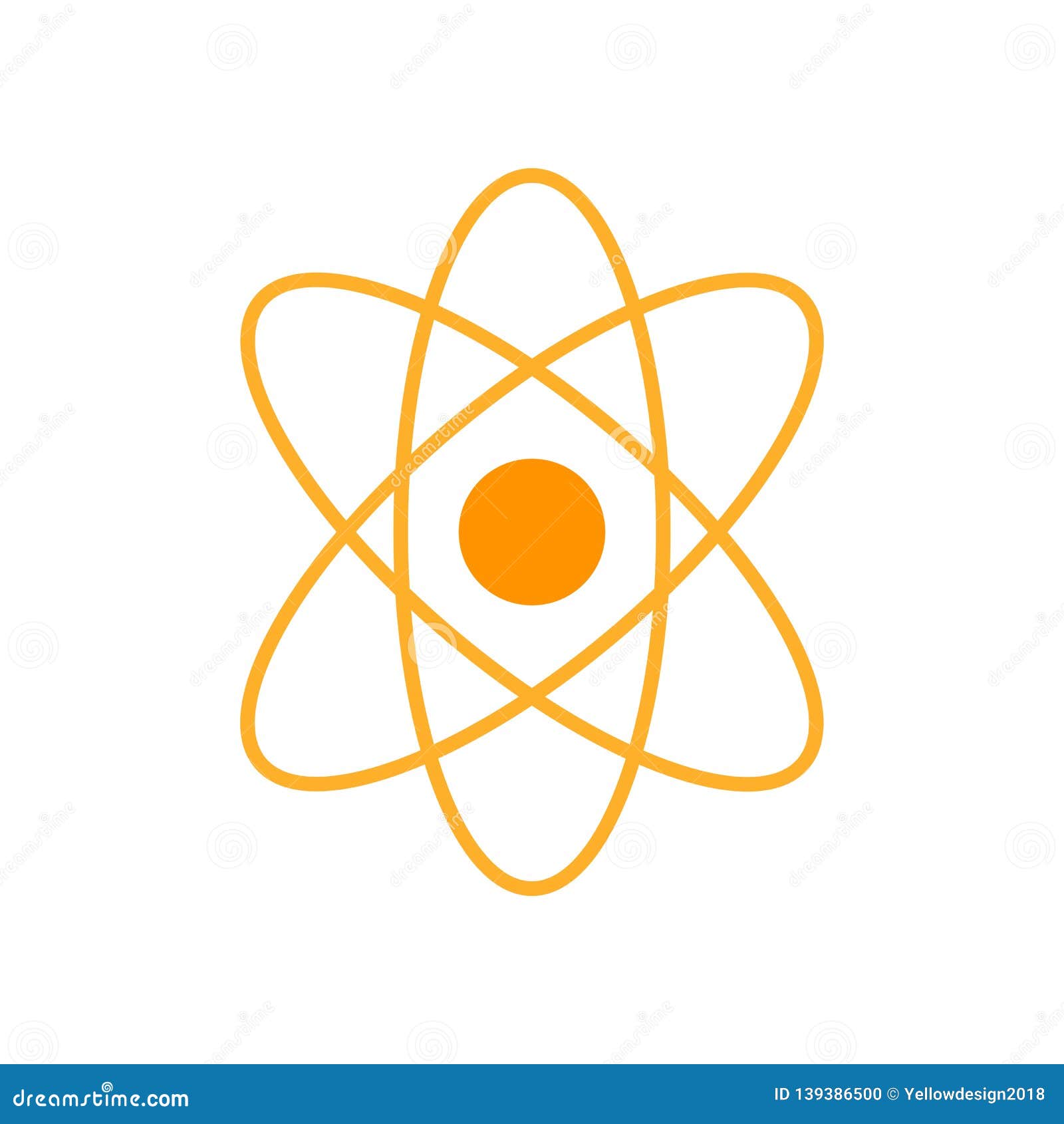Atom Icon Vector , Atom Symbols Isolated Illustration Stock Vector ...