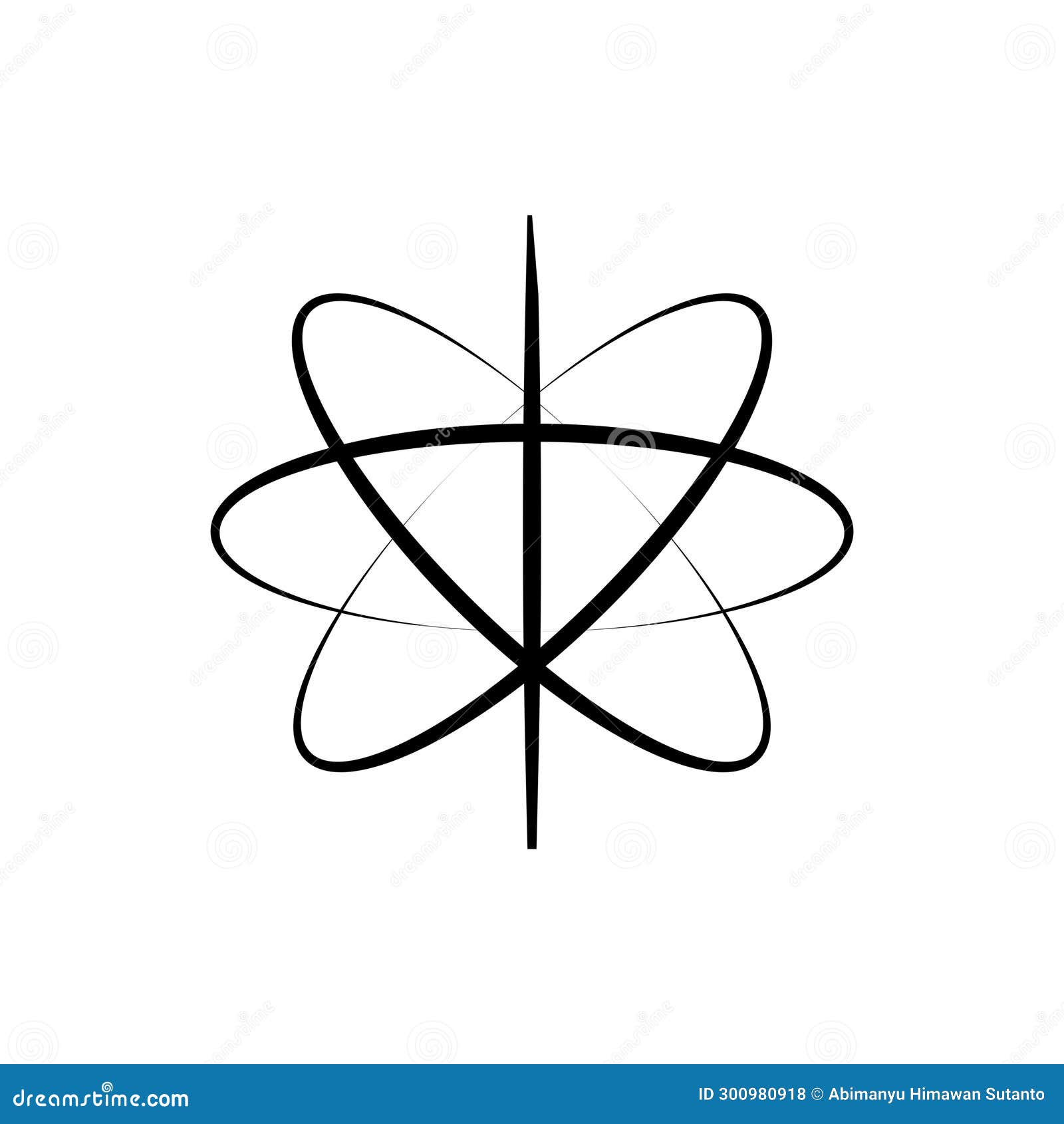 Atom icon vector stock illustration. Illustration of structure - 300980918