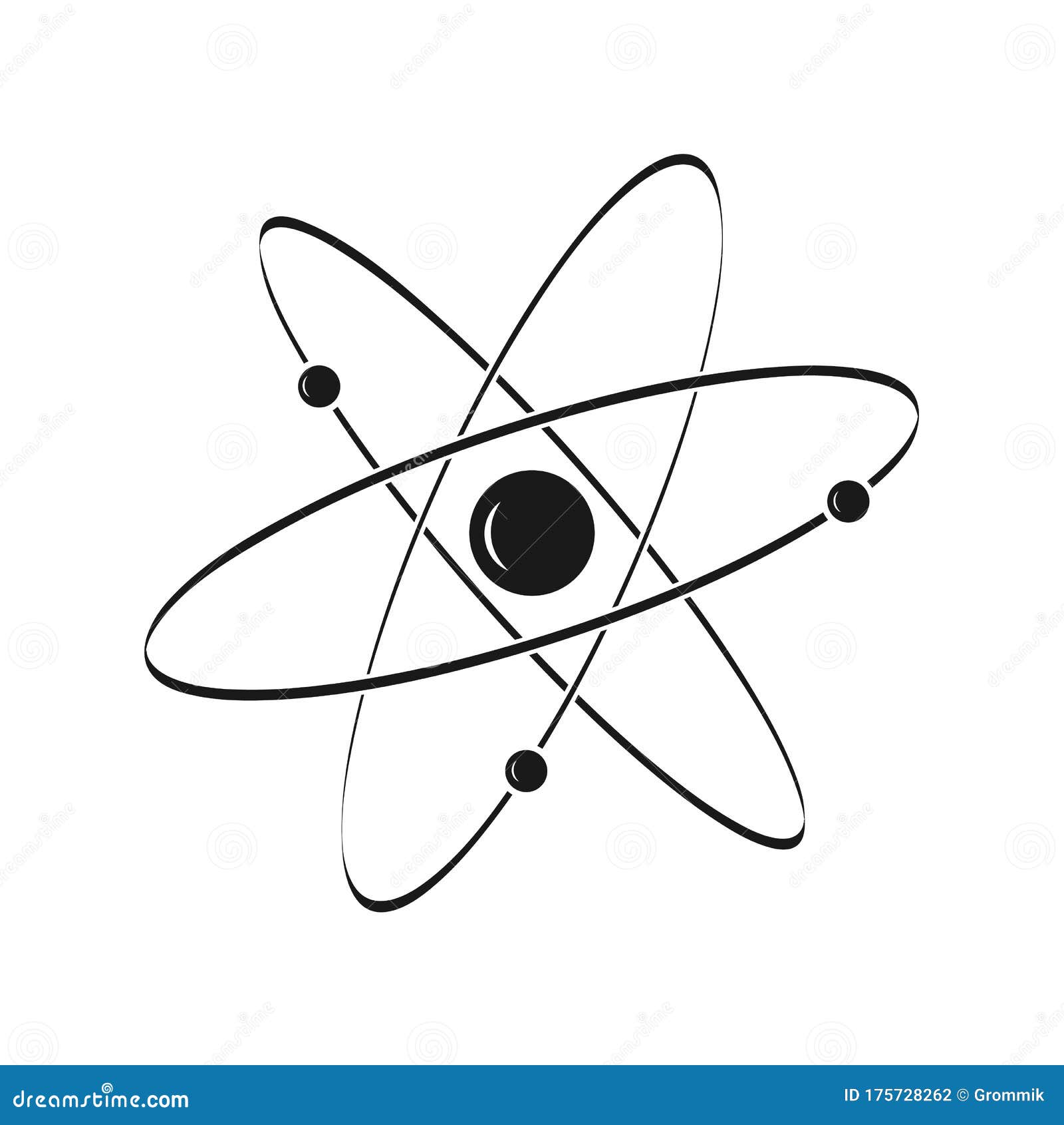 Atom Icon on a White Background To Create a Logo, Logo, Site or App ...