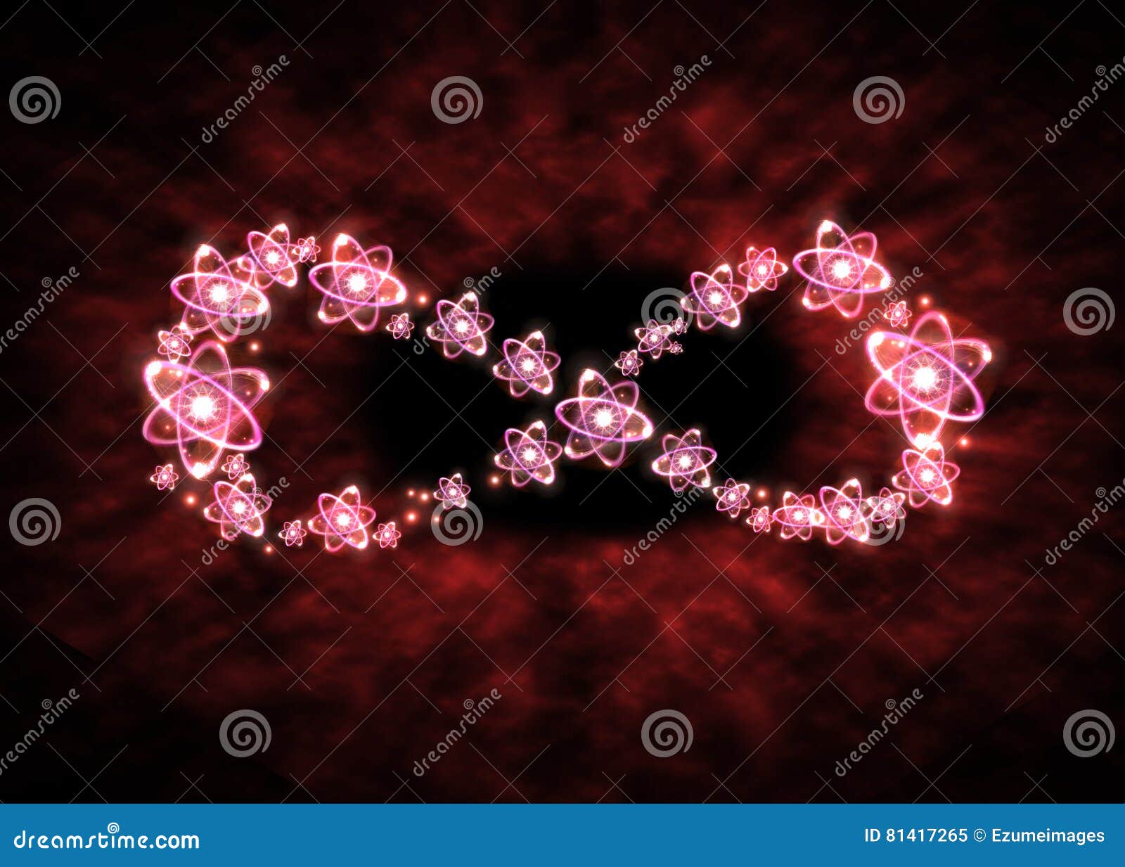Atom Infinity Symbol illustration stock. Illustration du cosmique ...