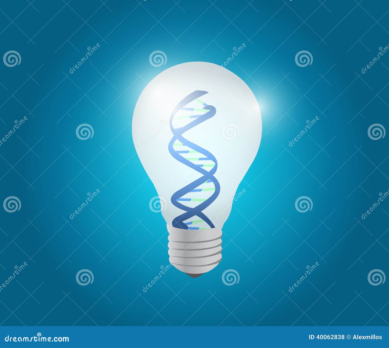 Atom Light Bulb Illustration Design Stock Illustration - Illustration ...