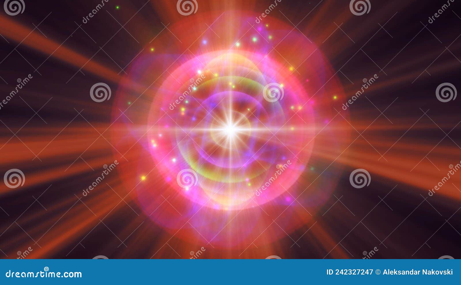 Atom Light Ray Glow Abstract Stock Illustration - Illustration of magic ...