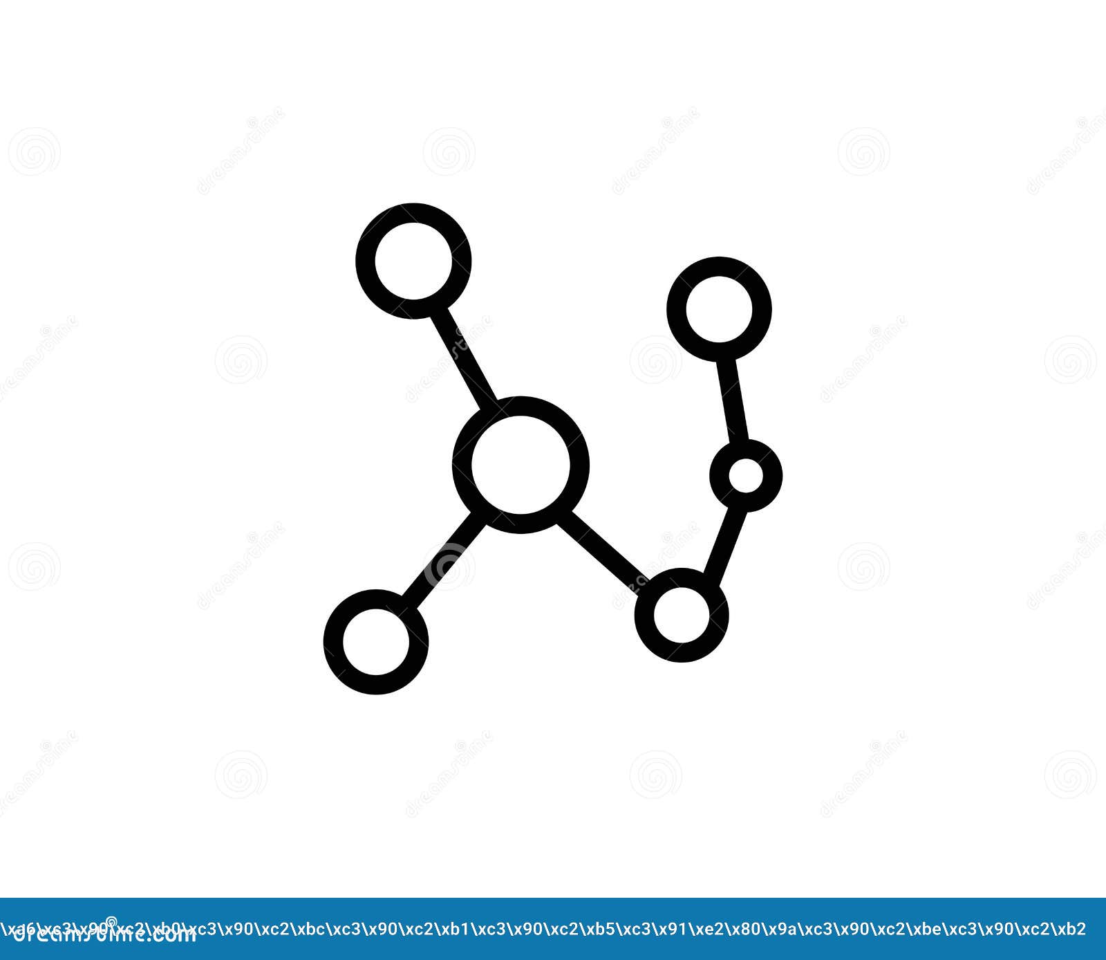 Atom line icon stock vector. Illustration of element - 193082445