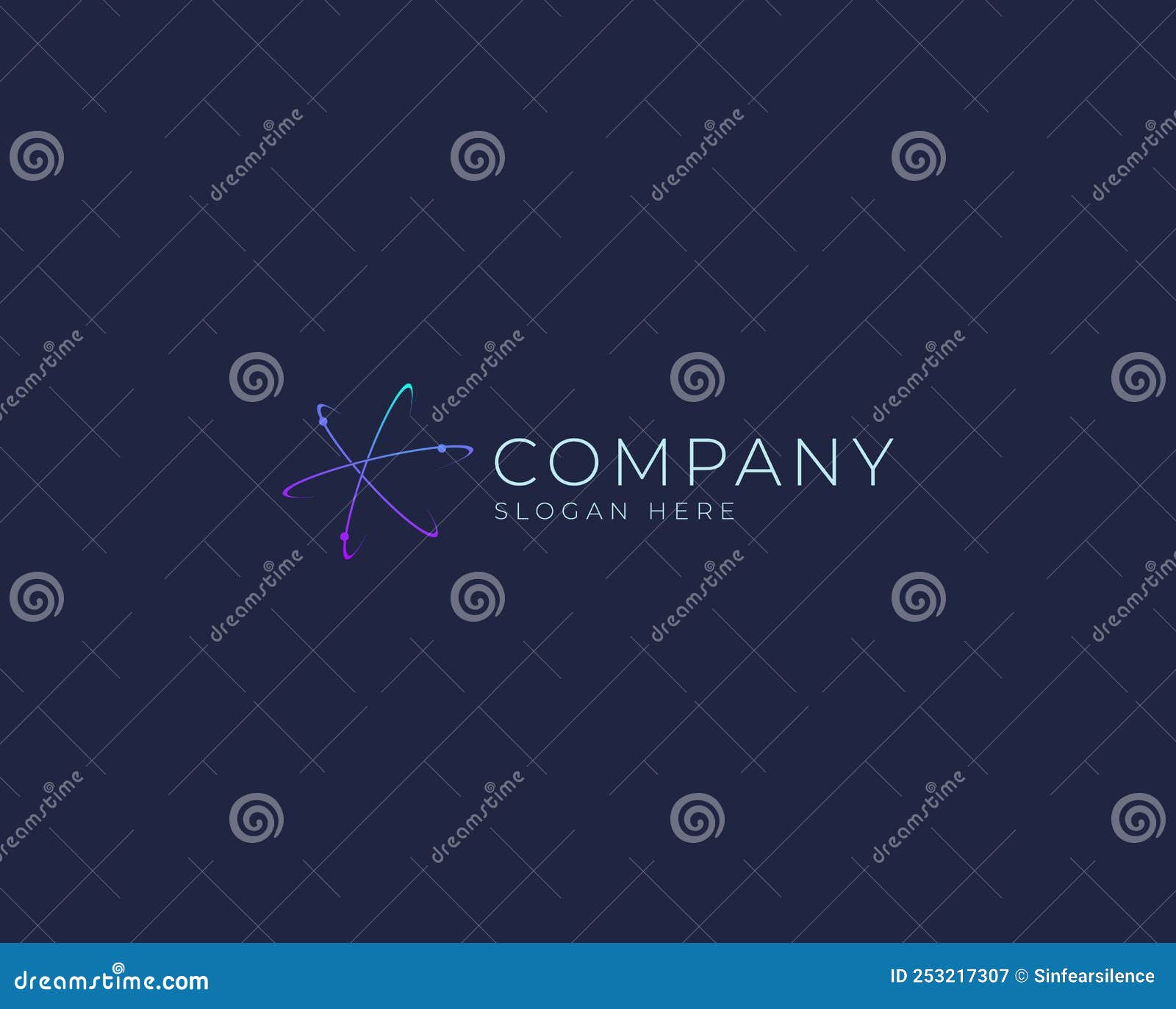 Atom Logo Icon Modern Minimal Design Vector Image Stock Vector ...