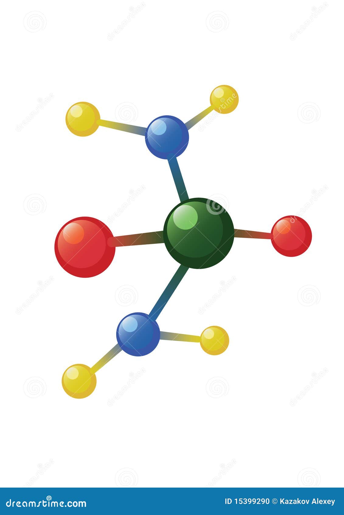 Atom model stock vector. Illustration of atom, biology - 15399290