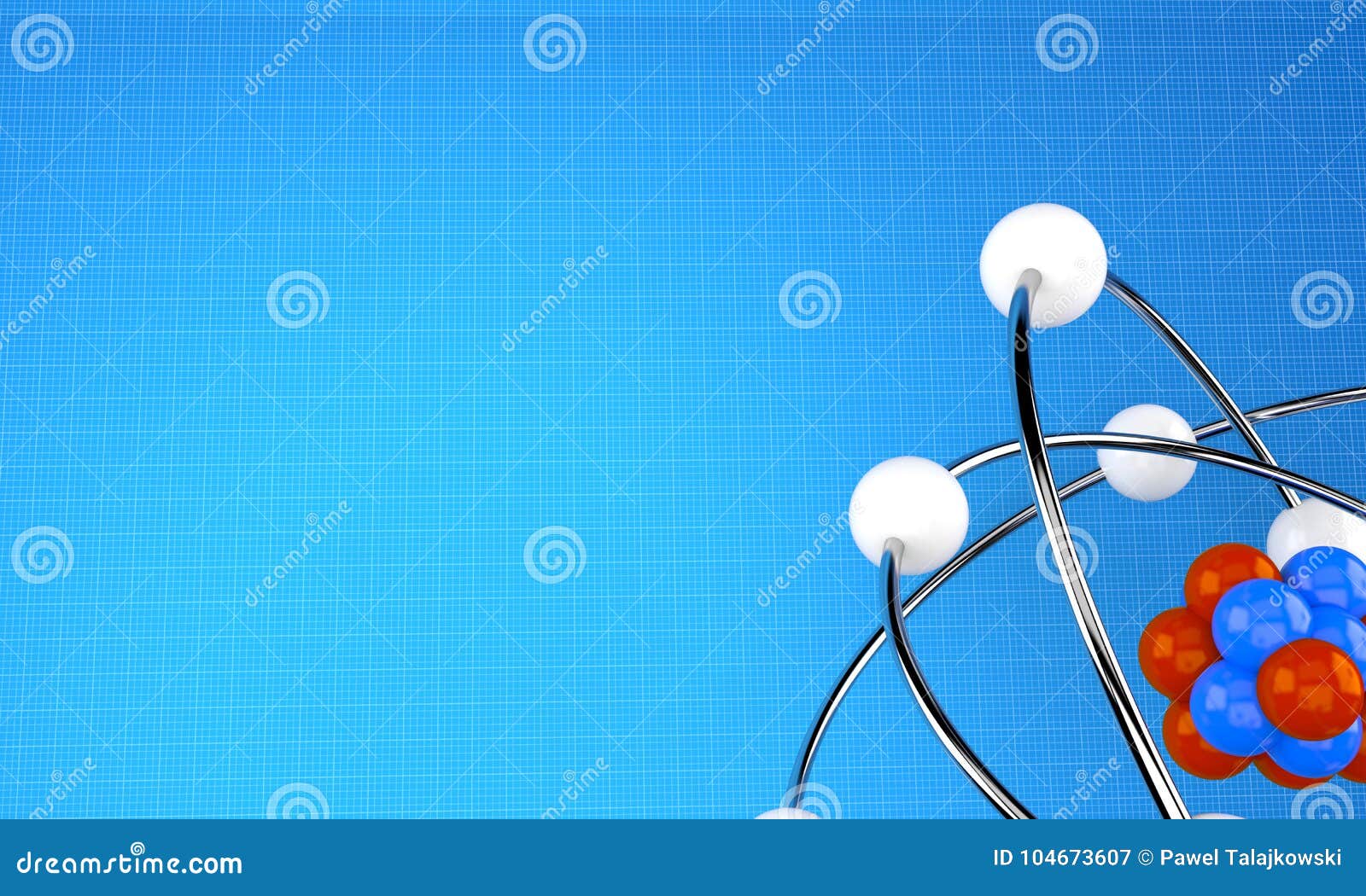 Atom model stock illustration. Illustration of circle - 104673607