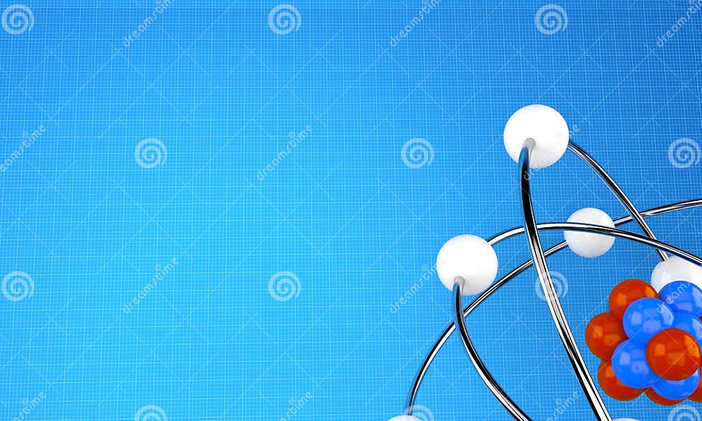 Atom model stock illustration. Illustration of circle - 104673607