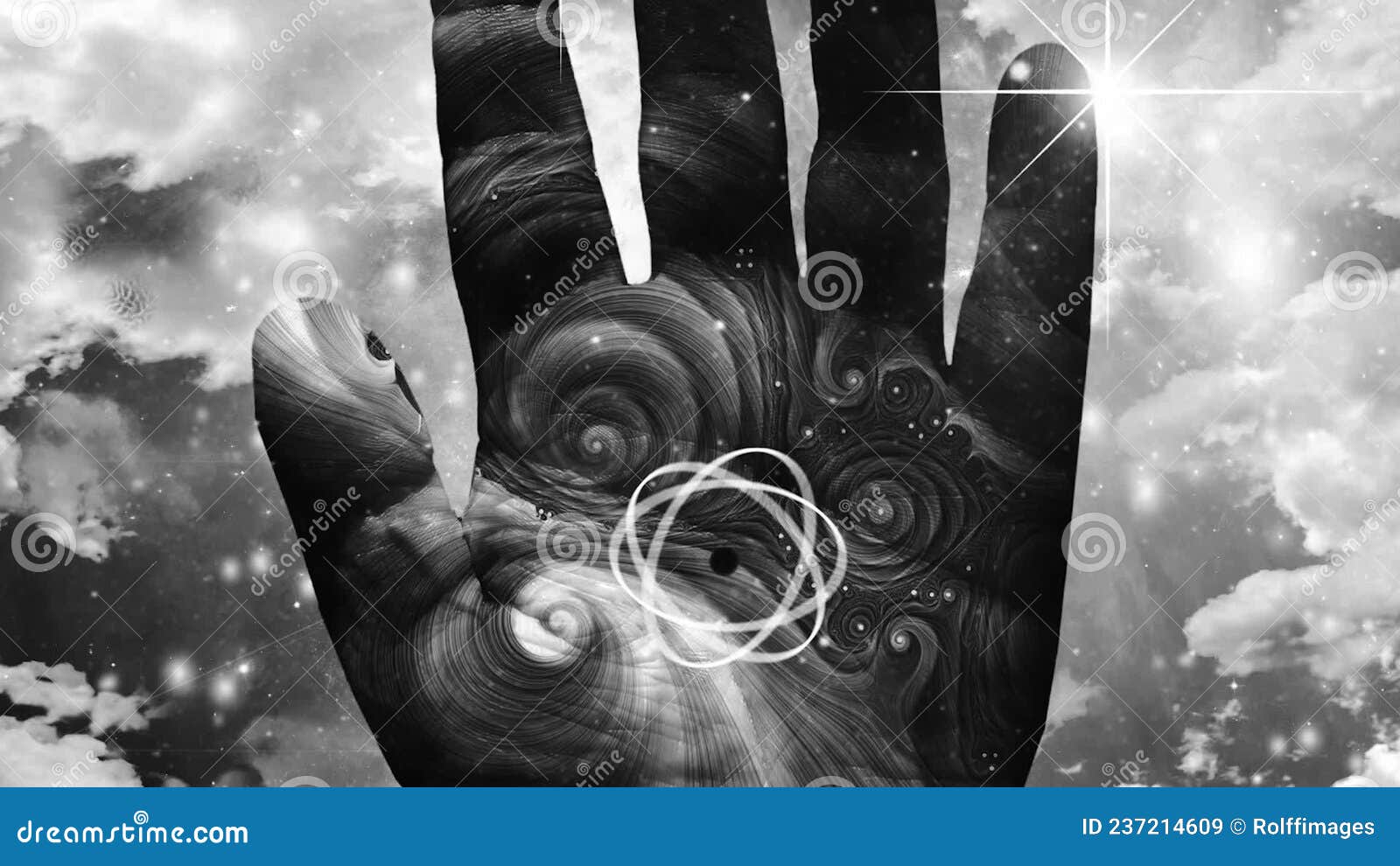 Atom model in human hand stock video. Video of hand - 237214609