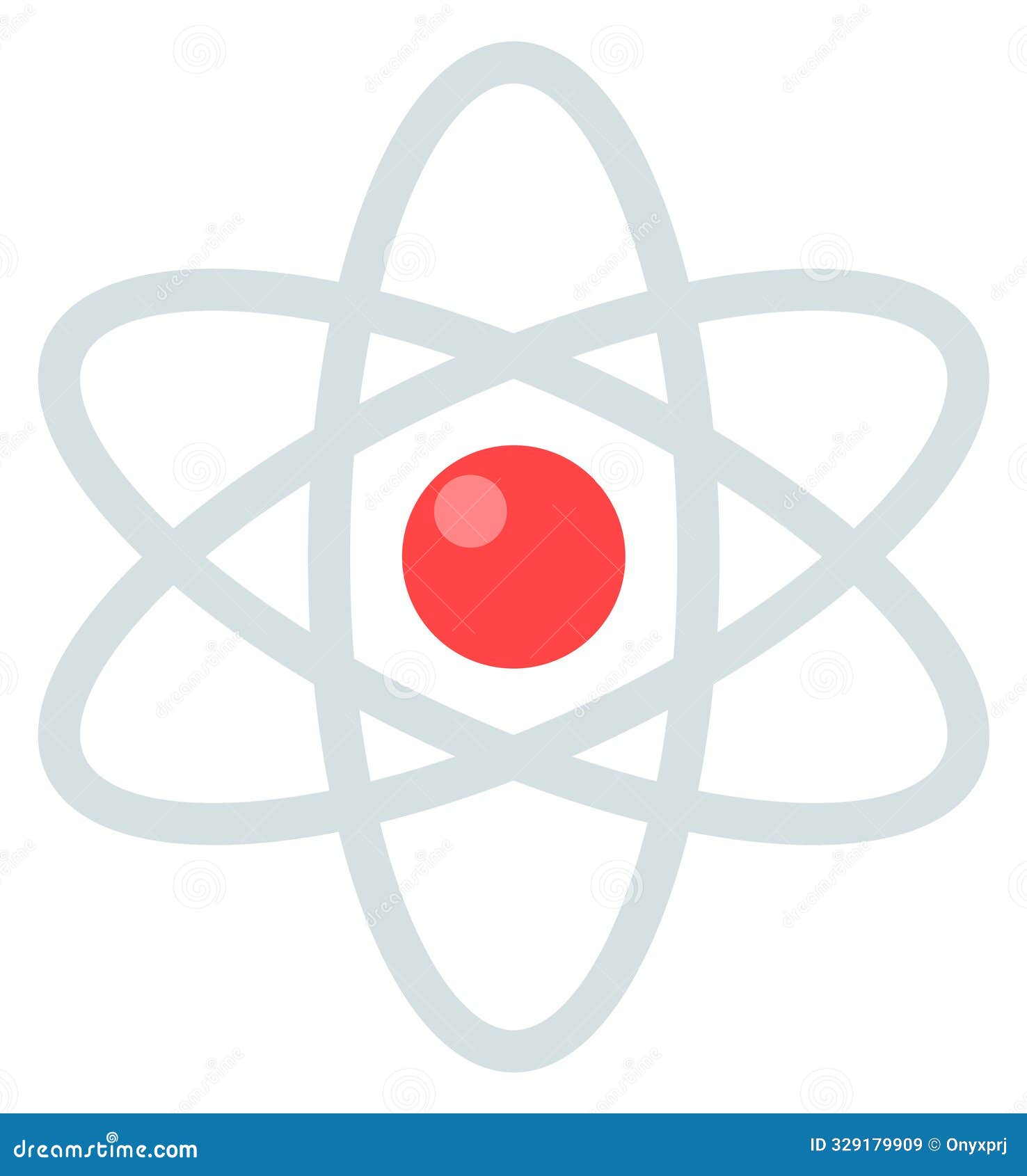 Atom Model Icon. Physics Symbol Stock Illustration - Illustration of ...