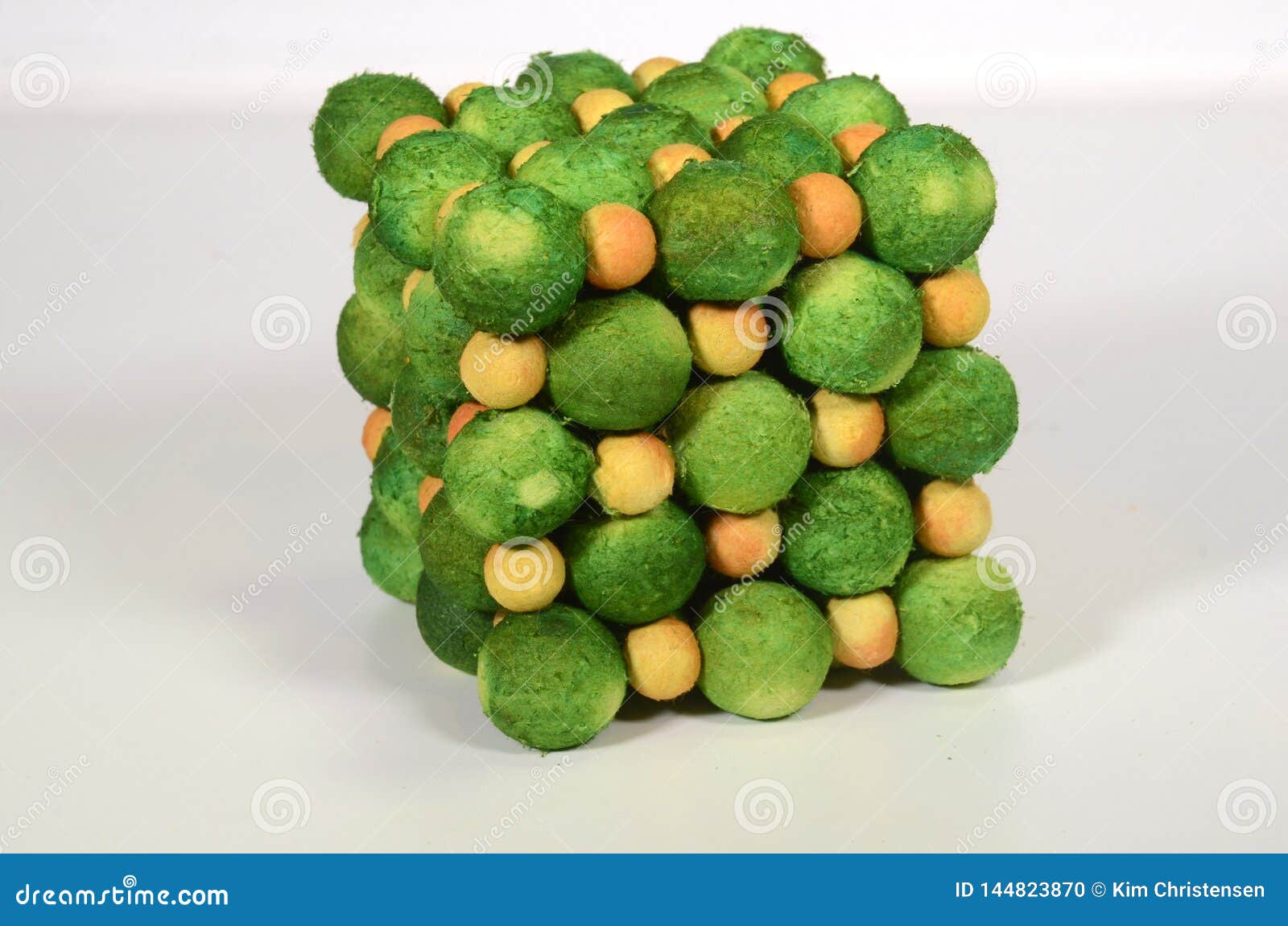 Atom Model of a Salt Crystal Stock Photo - Image of lattice, atom ...