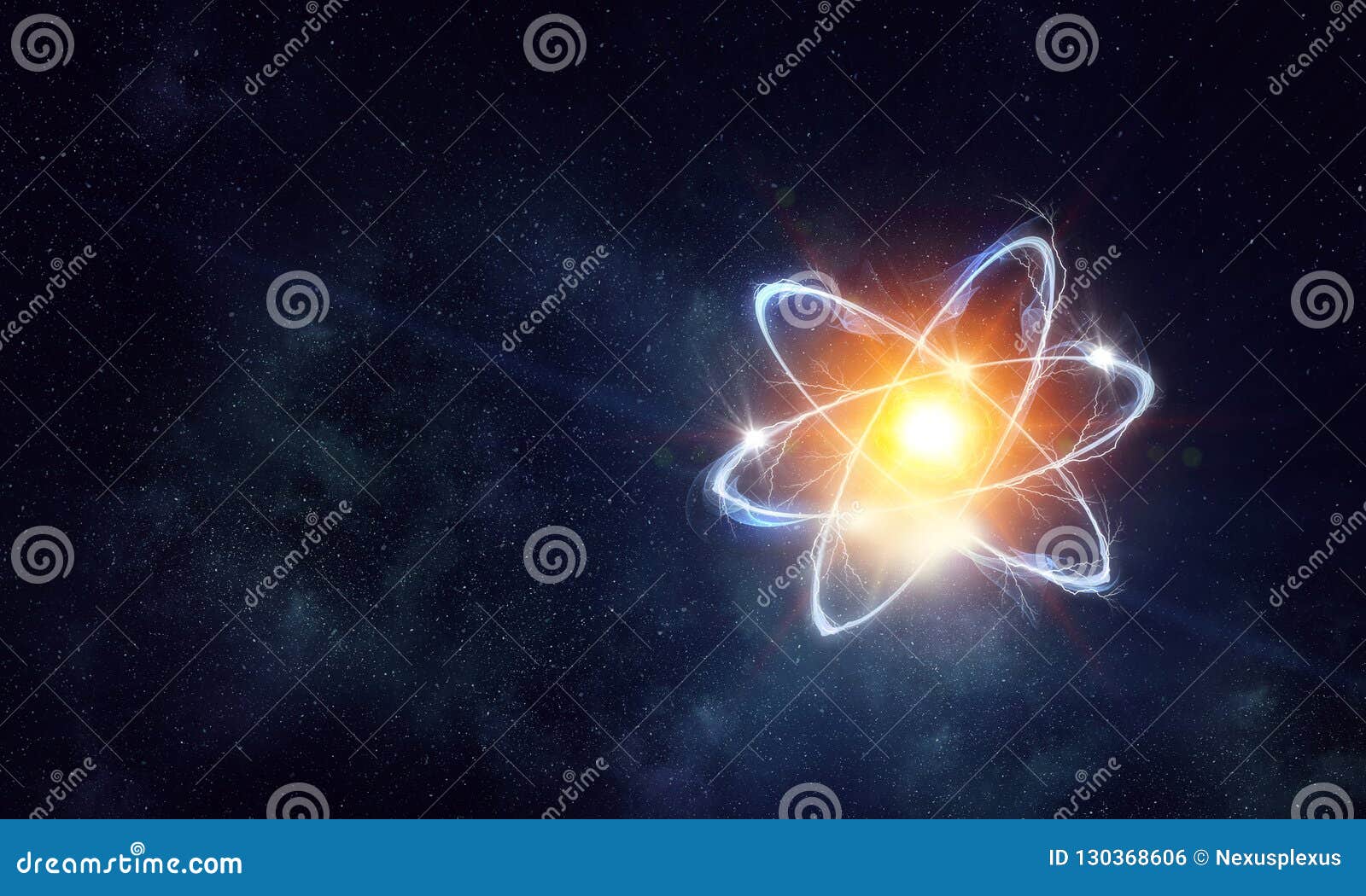 Atom molecule abstract stock photo. Image of atom, infinity - 130368606