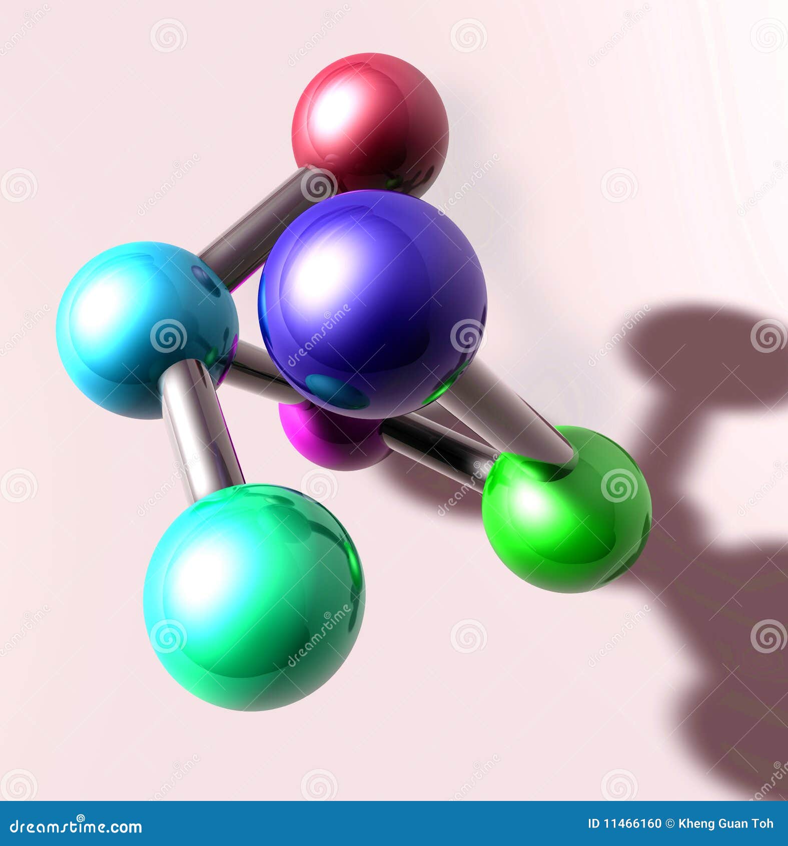 Atom molecule illustration stock illustration. Illustration of ...