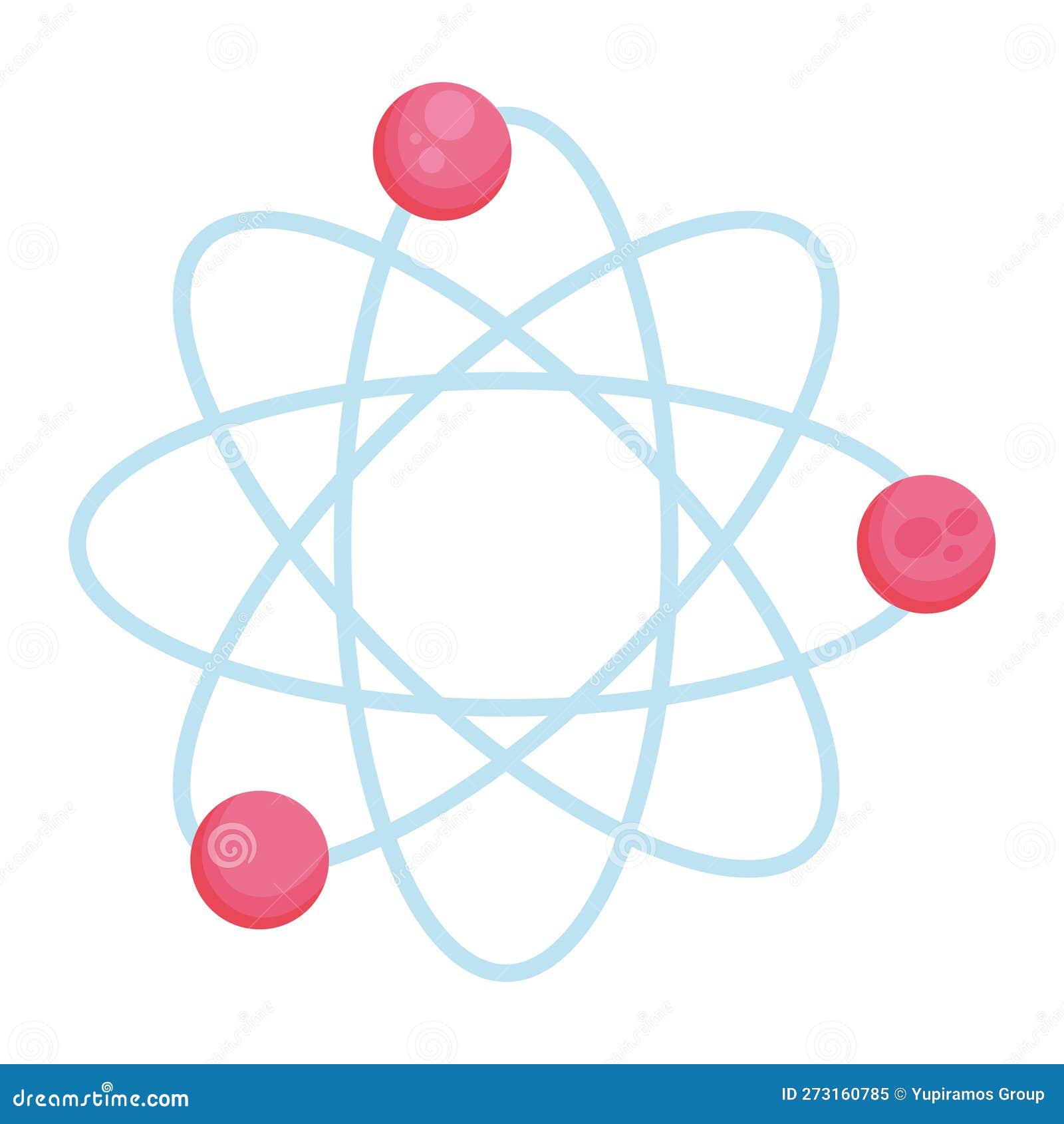 Atom molecule particle stock vector. Illustration of molecule - 273160785